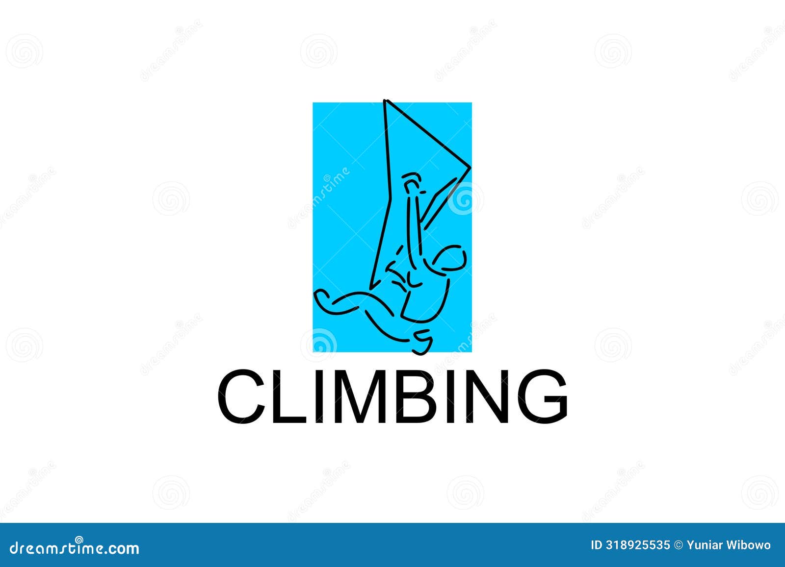 Sport Climbing Sport Vector Line Icon. Practice Climbing Stock Vector ...