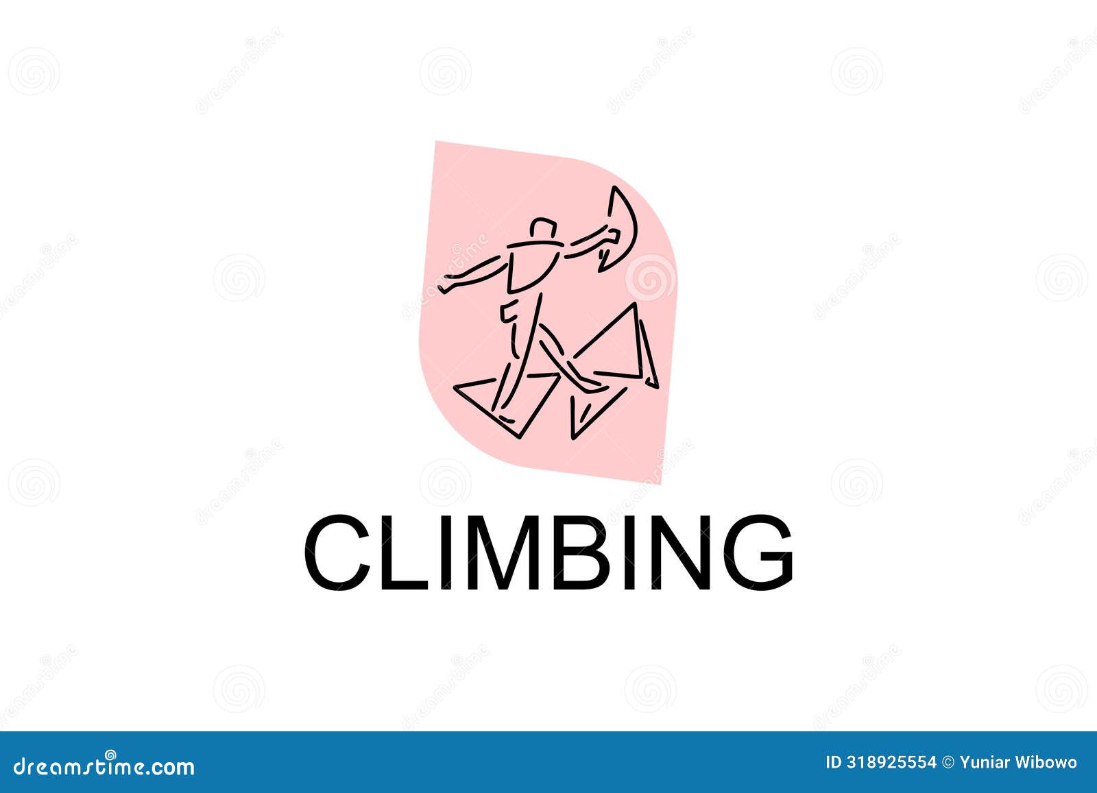 Sport Climbing Sport Vector Line Icon. Practice Climbing Stock Vector ...