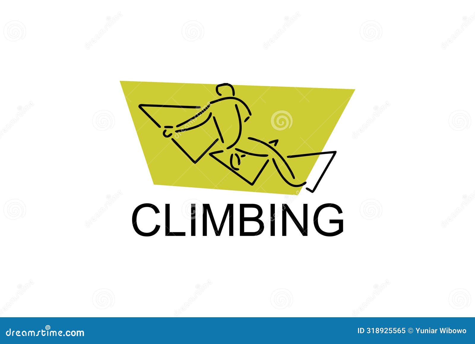 Sport Climbing Sport Vector Line Icon. Practice Climbing Stock Vector ...