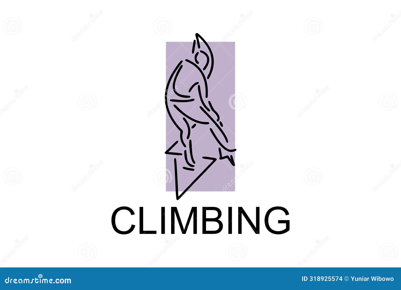 Sport Climbing Sport Vector Line Icon. Practice Climbing Stock Vector ...