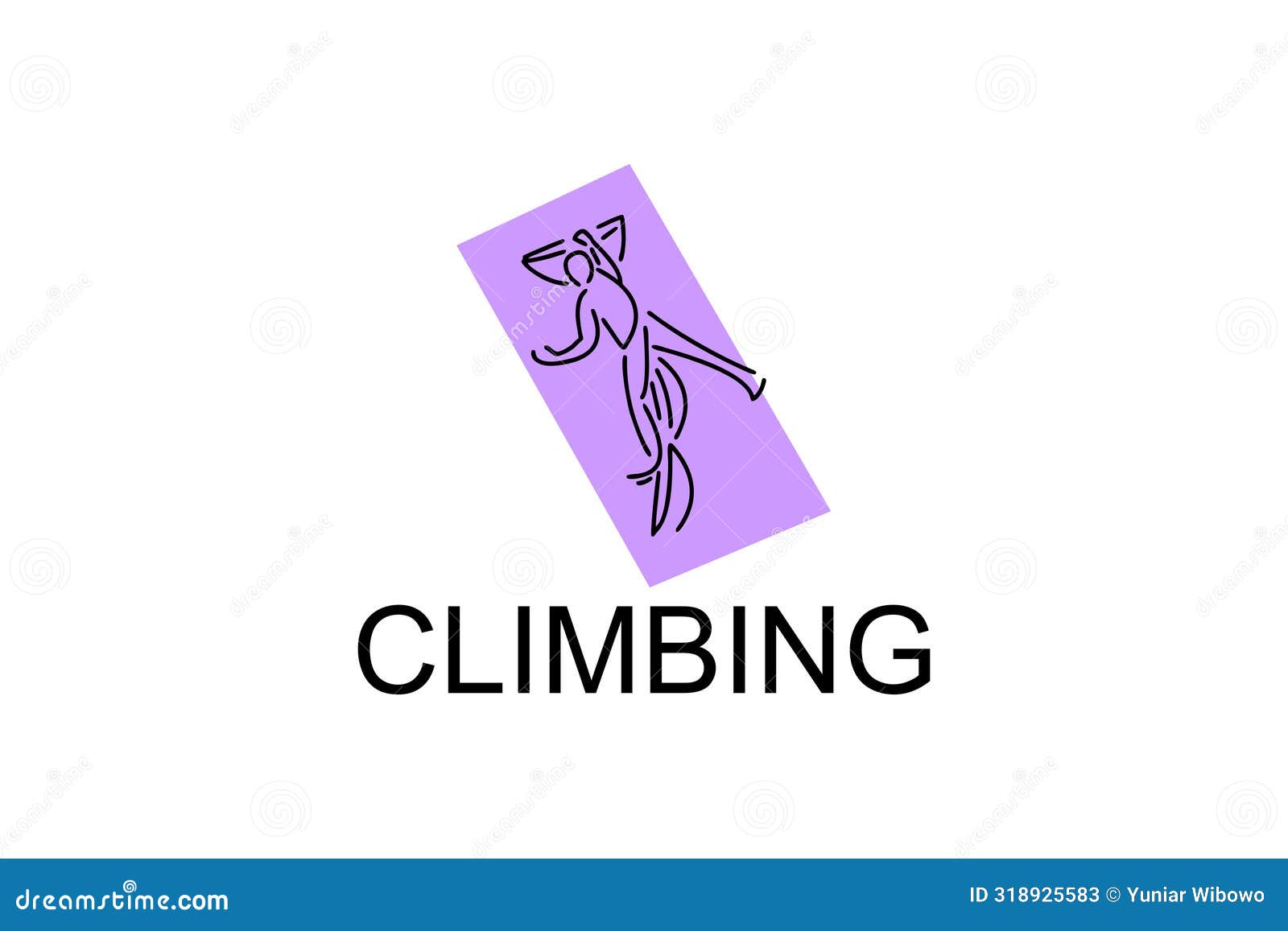 Sport Climbing Sport Vector Line Icon. Practice Climbing Stock Vector ...