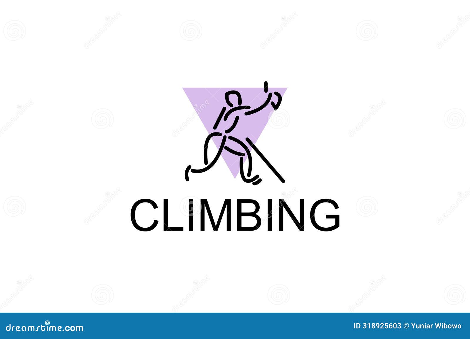 Sport Climbing Sport Vector Line Icon. Practice Climbing Stock Vector ...