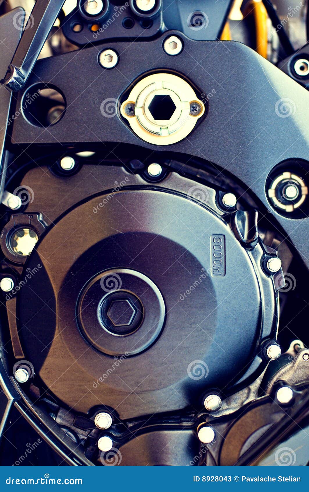 Sport Colored Motorcycle Engine Stock Image - Image of linkage, motion ...