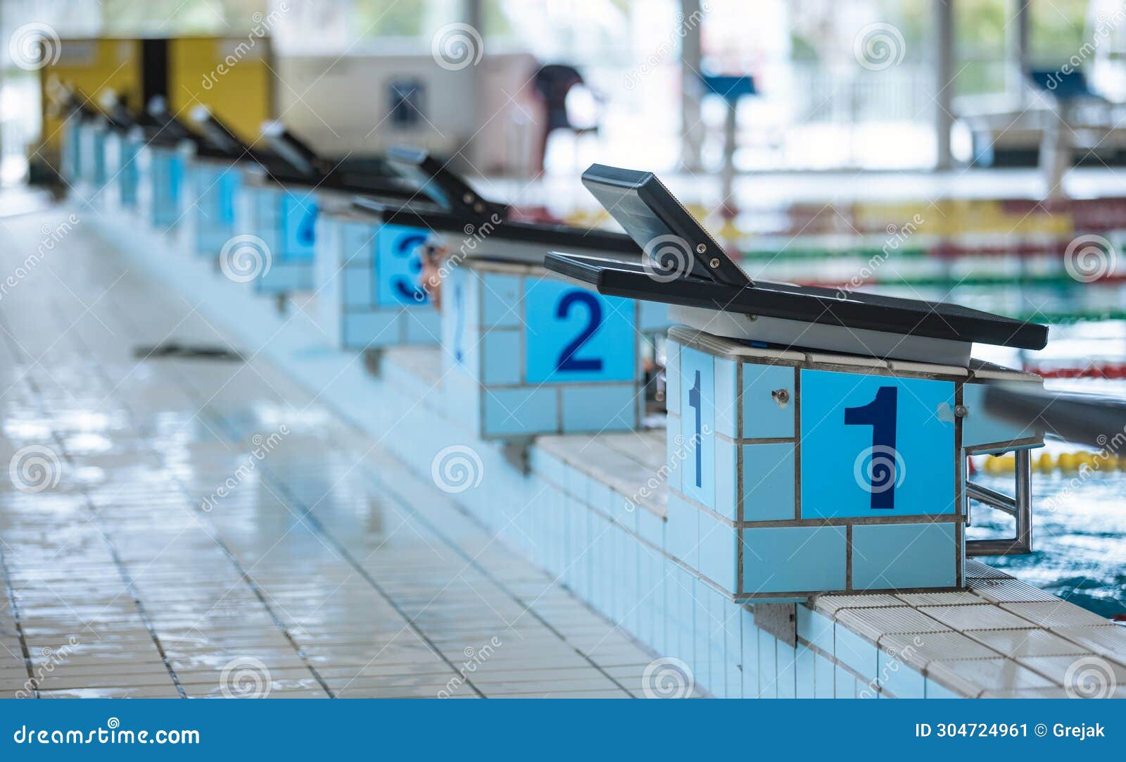 Sport Competition Swimming Pool Stock Image - Image of clear, water ...