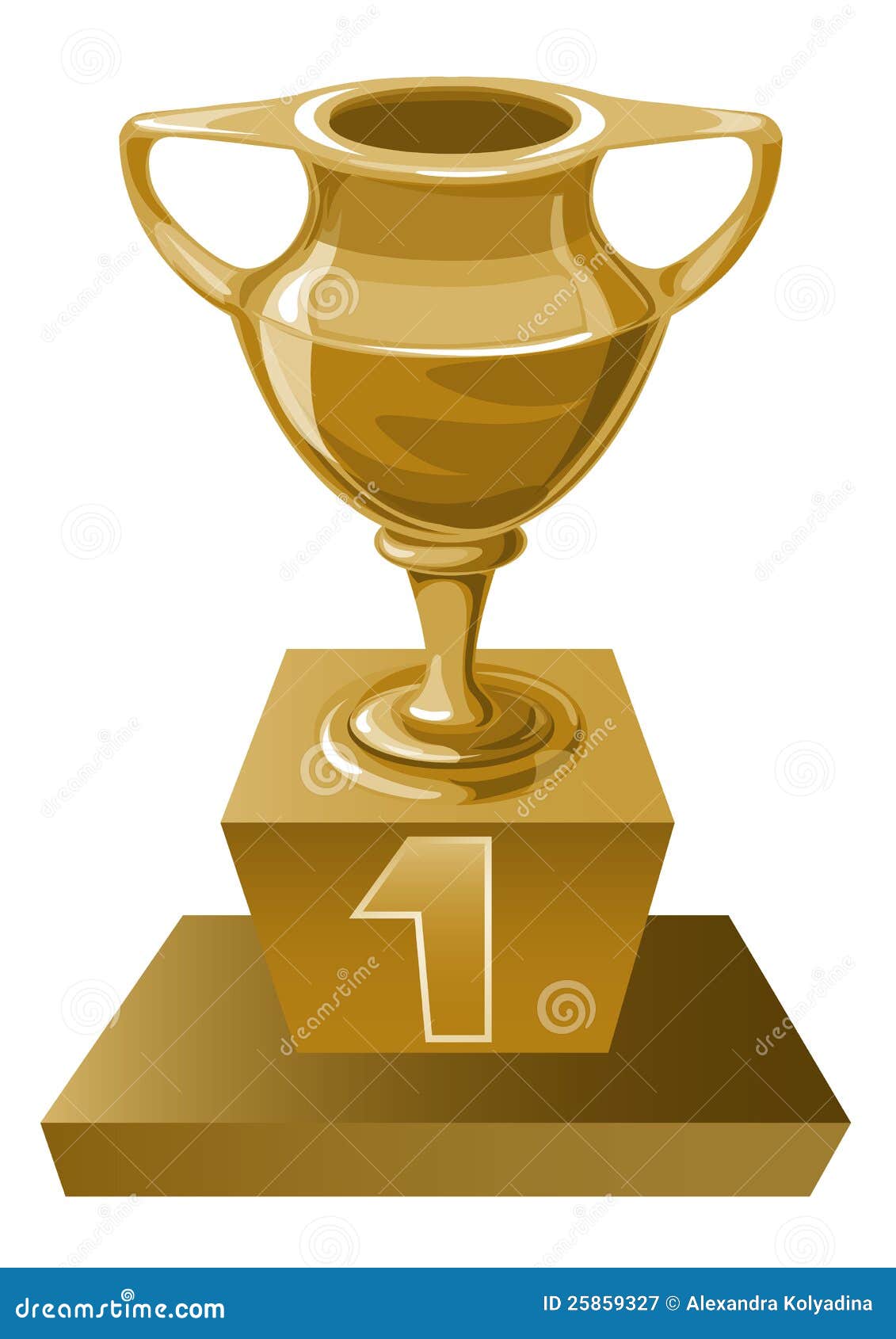 Sport cup stock vector. Illustration of honor, championship - 25859327