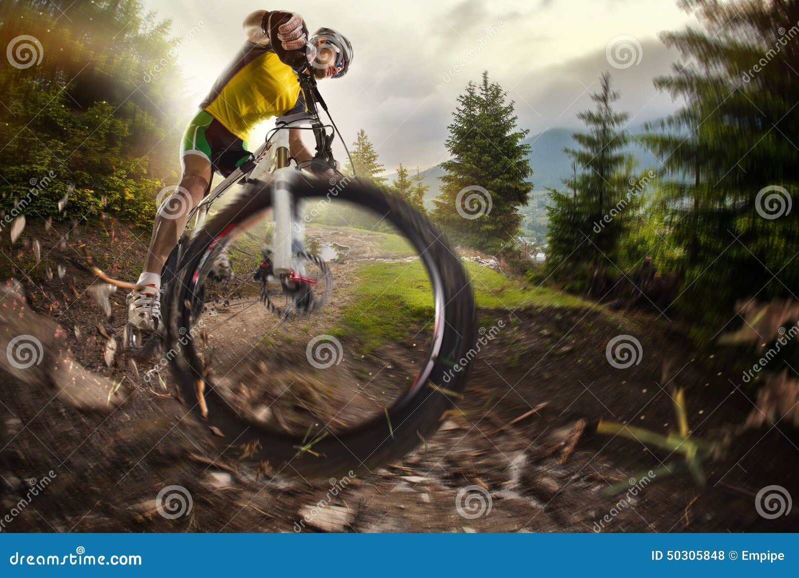 Sport cyklist arkivfoto. Bild av annonsering, äventyr - 50305848