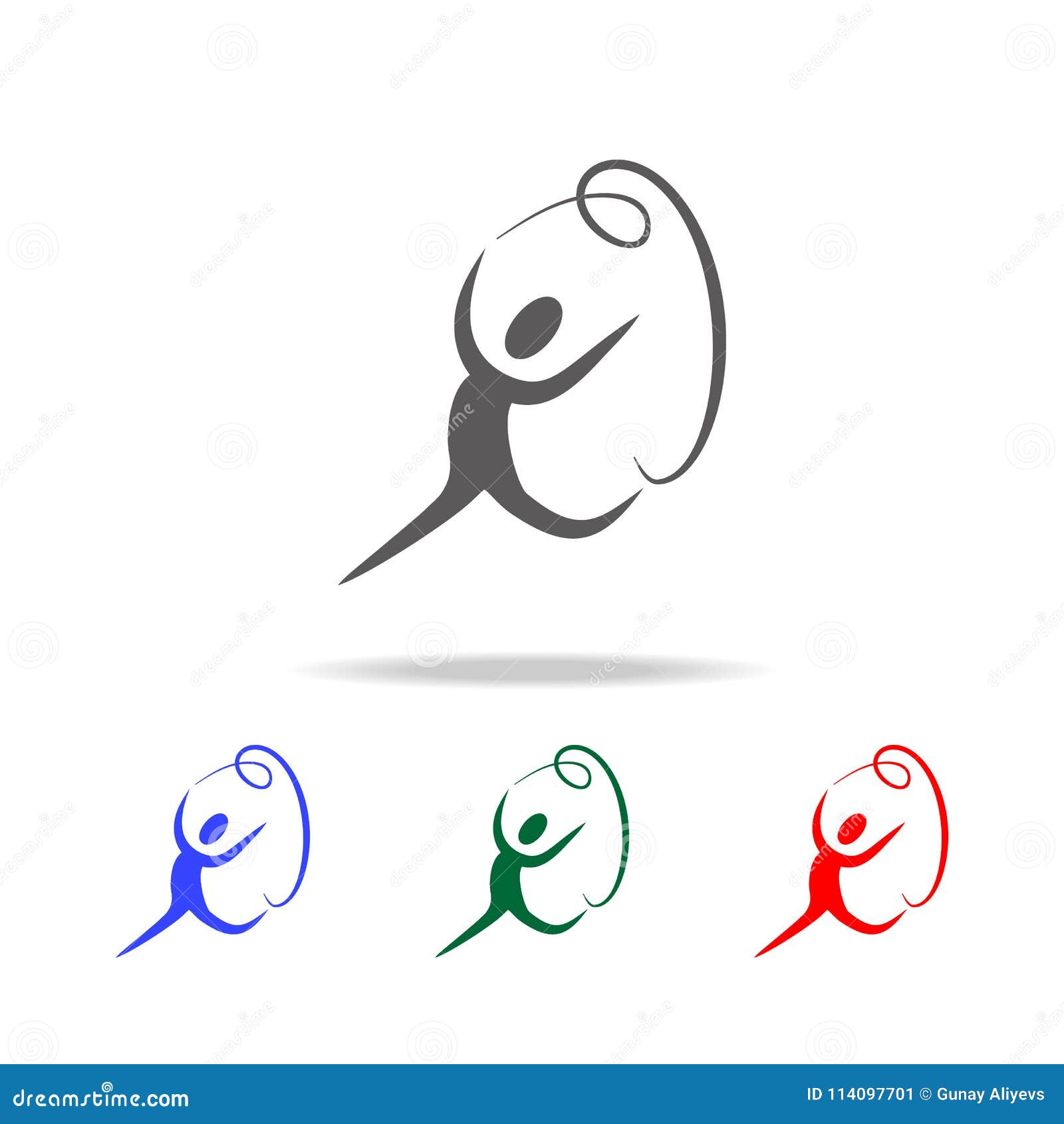 Sport Dance Icon. Elements of Dance Multi Colored Icons. Premium ...