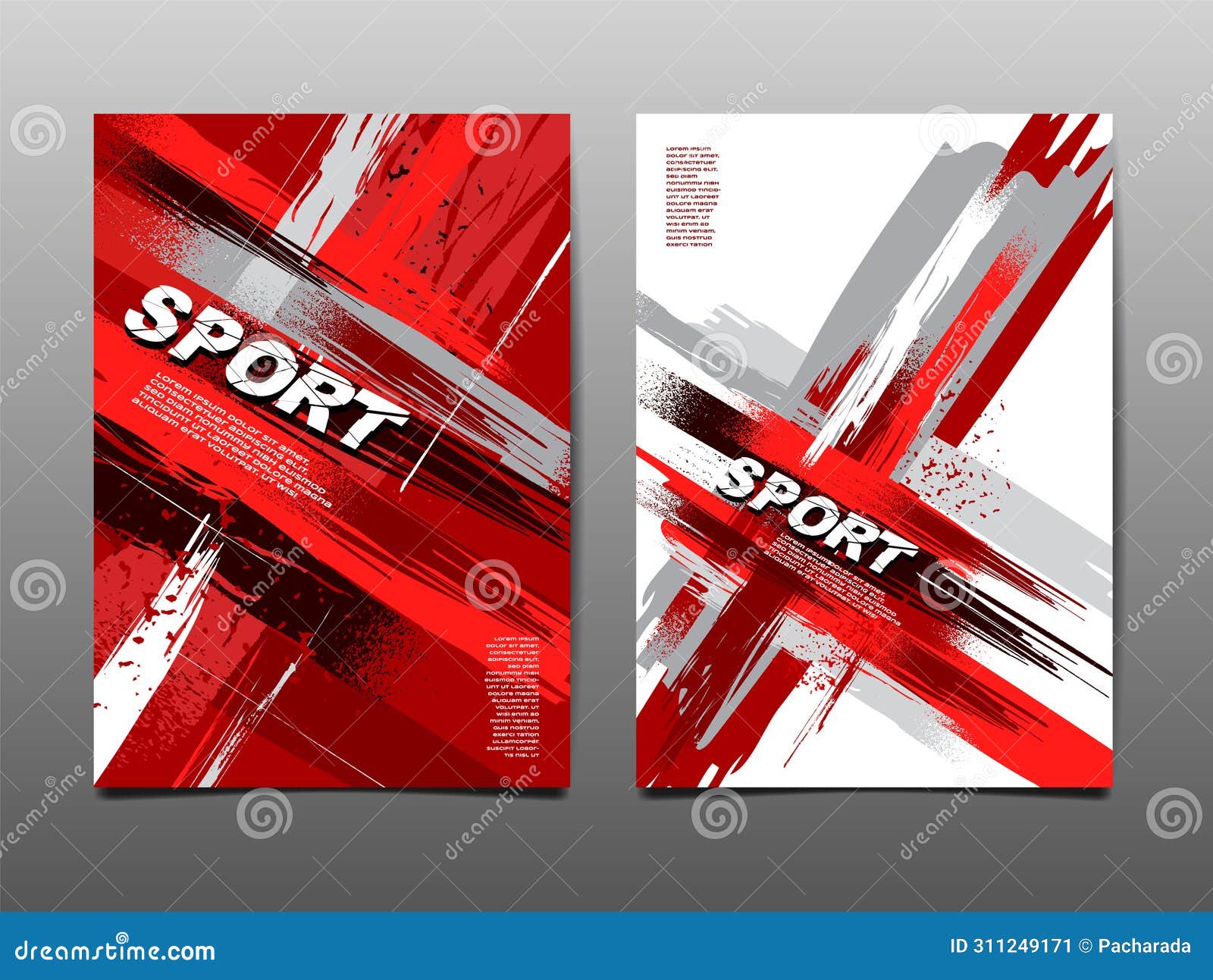 Sport Design Layout ,template Design, Sport Background, Red Tone Stock ...