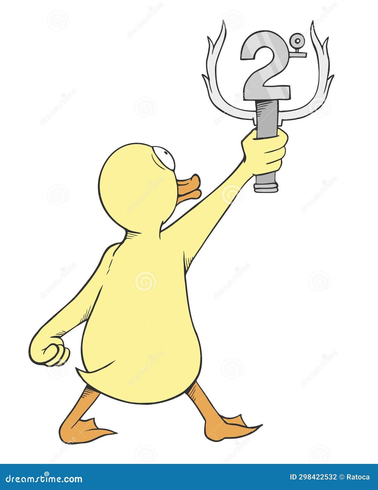 Sport duck draw stock vector. Illustration of prize - 298422532
