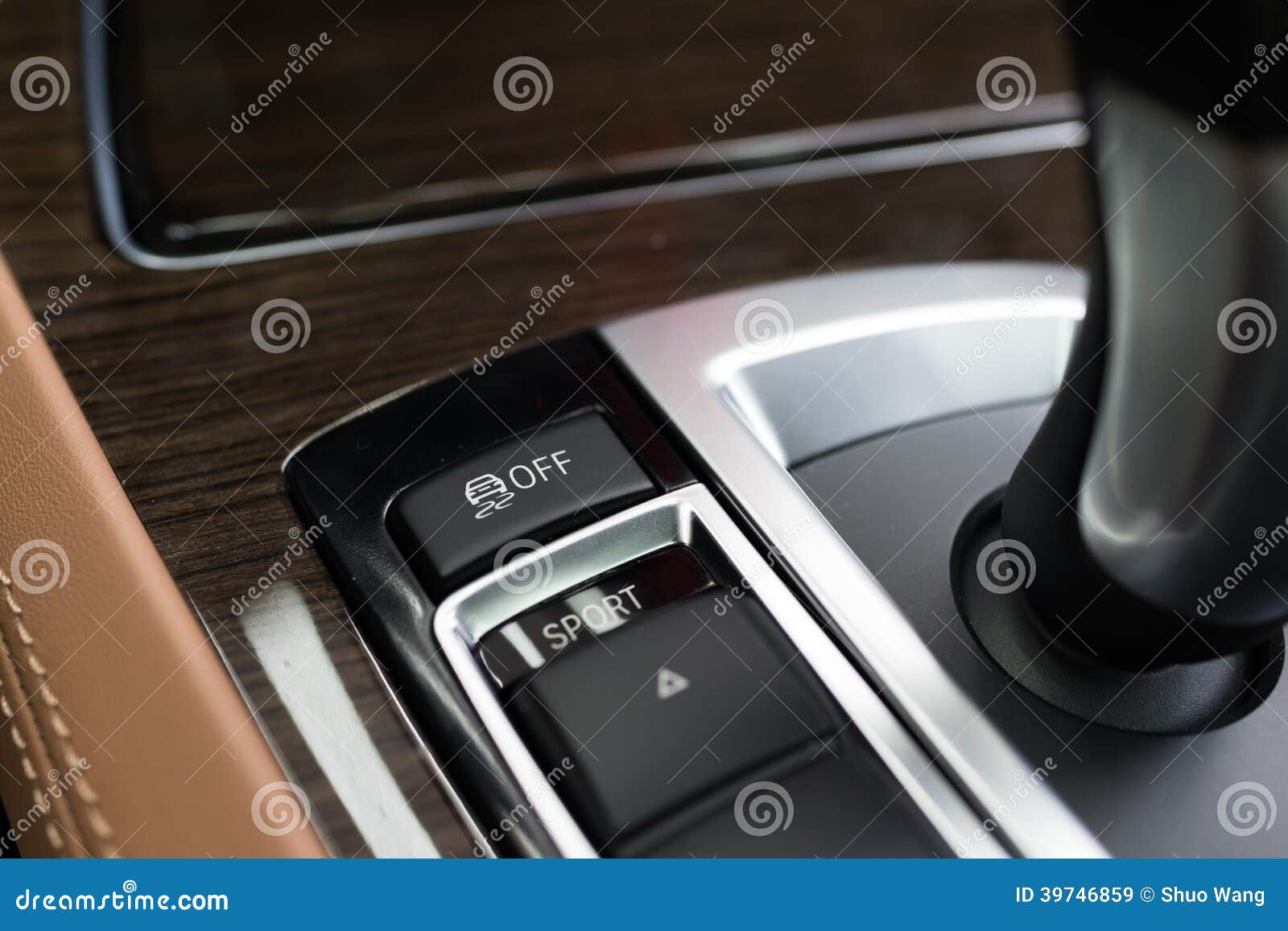 Sport and ESP-off button stock image. Image of vehicle - 39746859