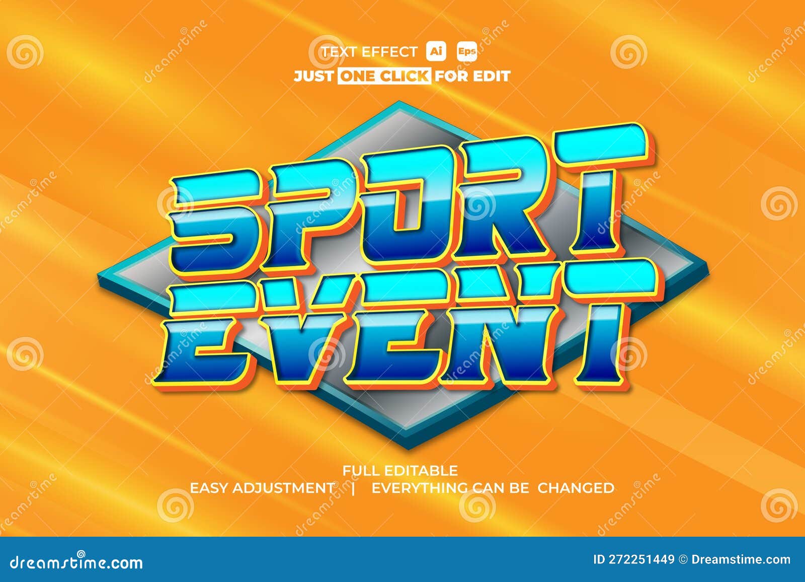 Sport Event Vector Text Effect Editable Stock Vector - Illustration of ...