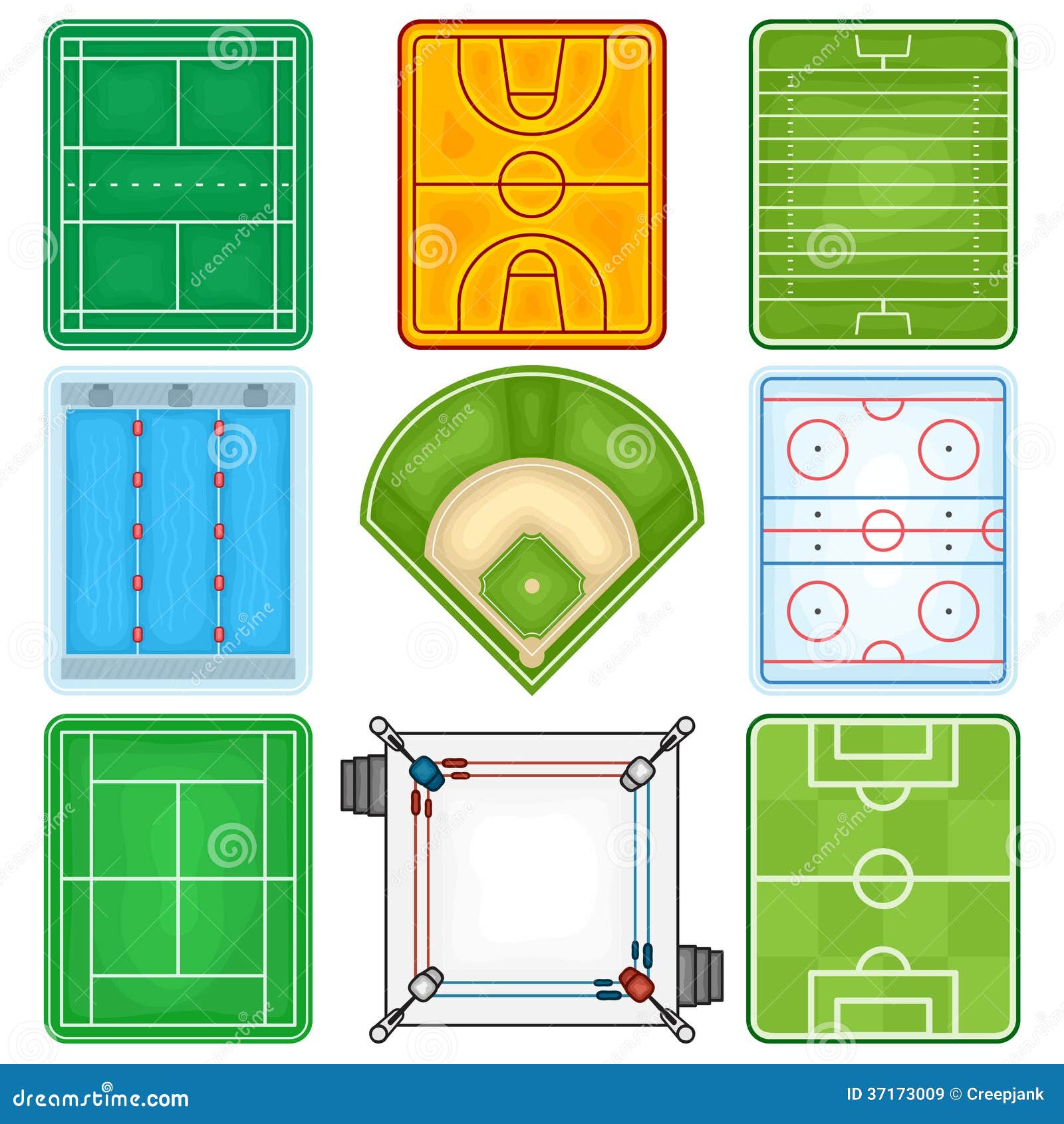 Sport Fields Icon stock illustration. Illustration of ground - 37173009