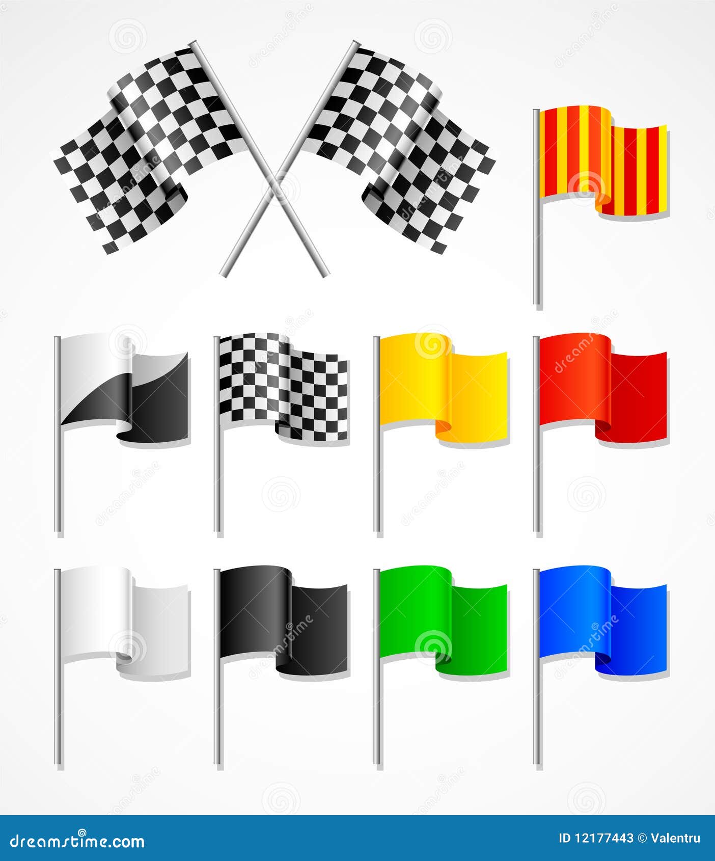 Sport flag stock vector. Illustration of draught, game - 12177443