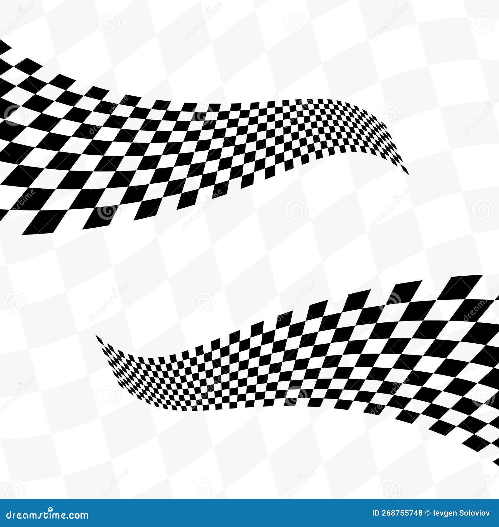 Set Of Flags With Waves And Gradients Cartoon Vector | CartoonDealer ...