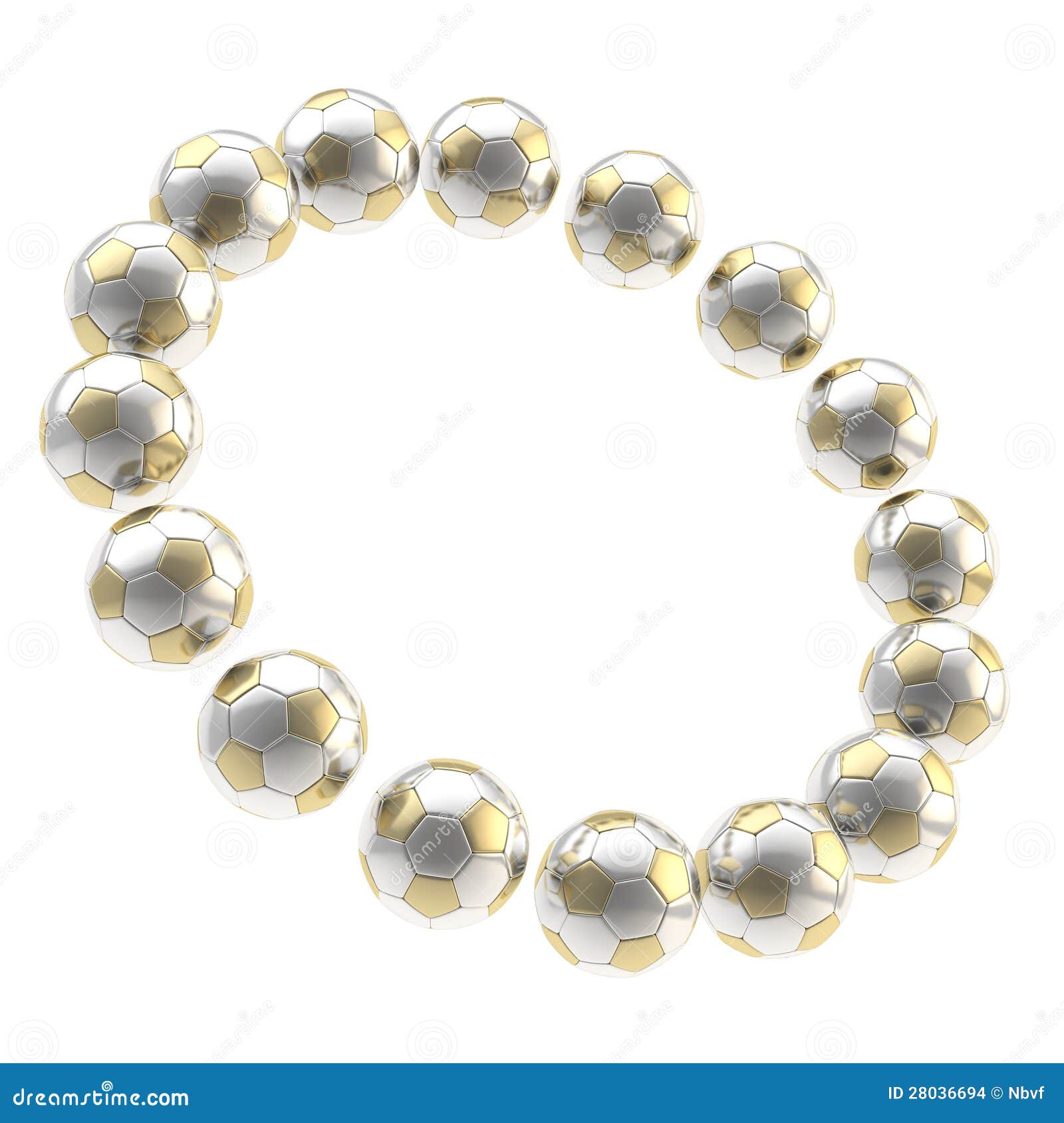 Sport Football Circle Frame Isolated Stock Illustration - Illustration ...