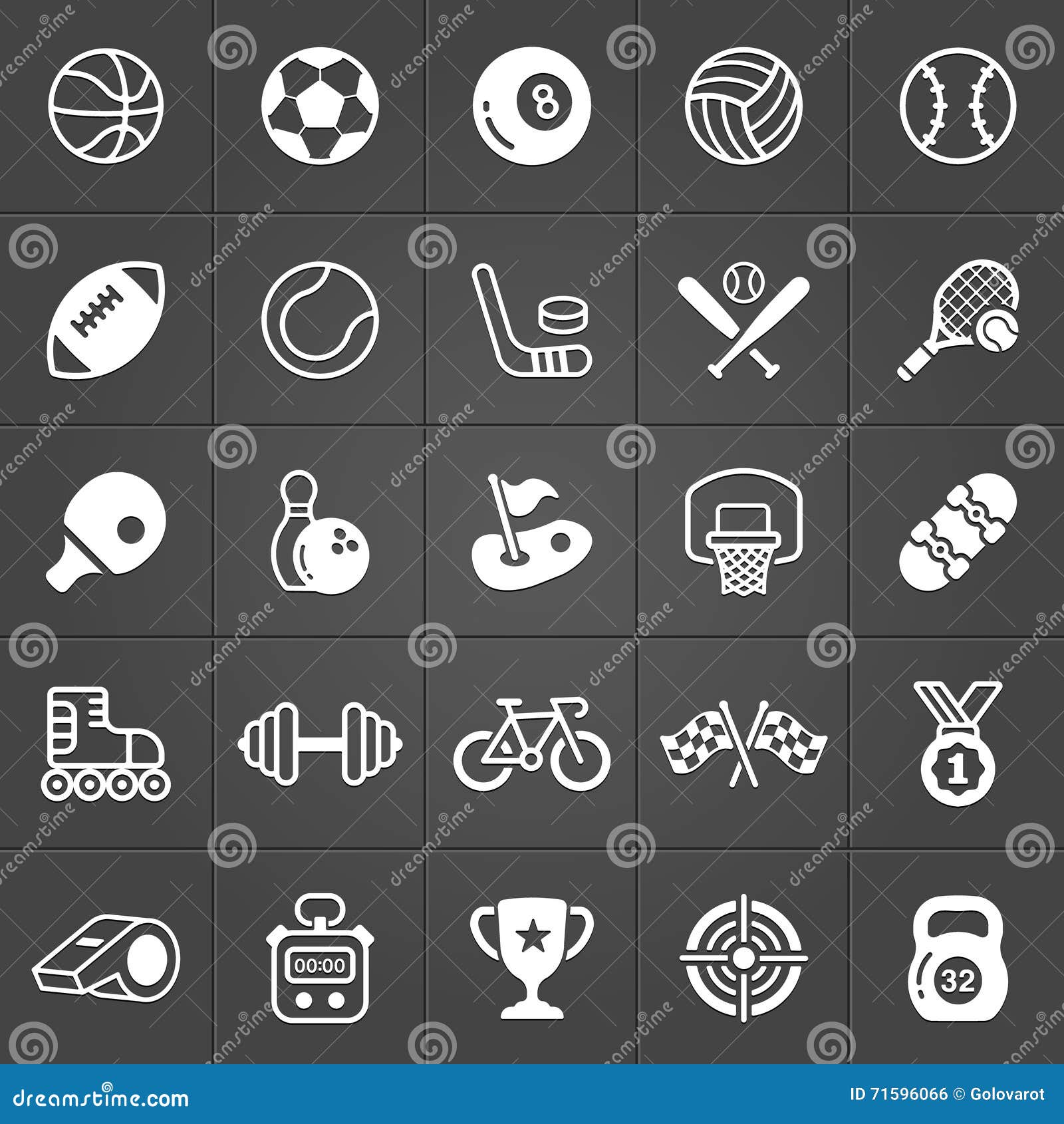 Sport and Games Icons Trendy Pack. Vector Stock Vector - Illustration ...
