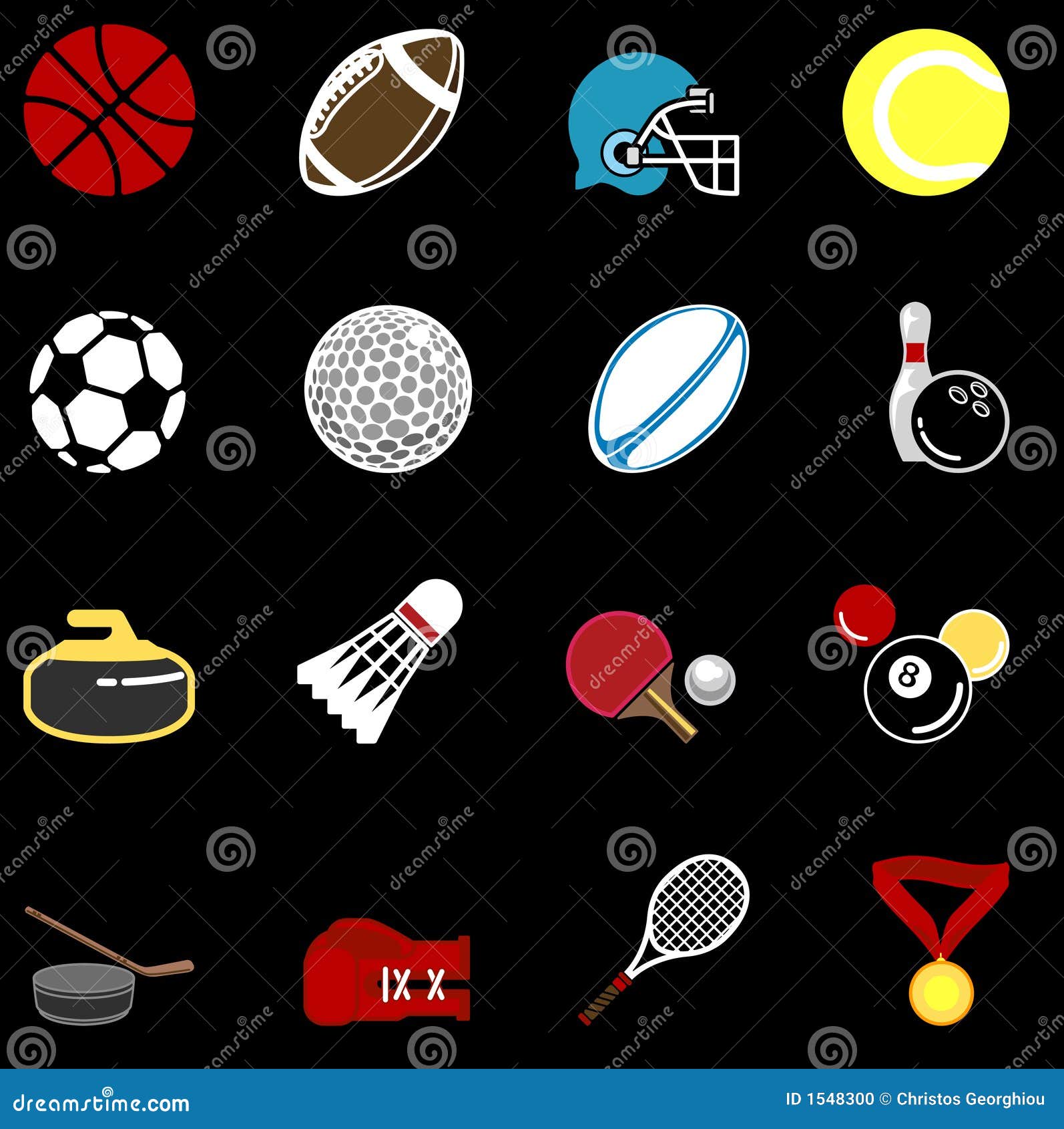Sport icon series set stock vector. Illustration of design - 1548300