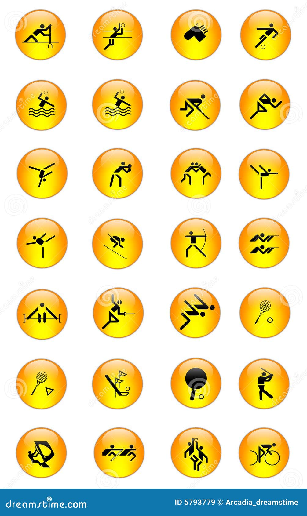 Sport Icon Set [03] stock illustration. Illustration of canoeing - 5793779