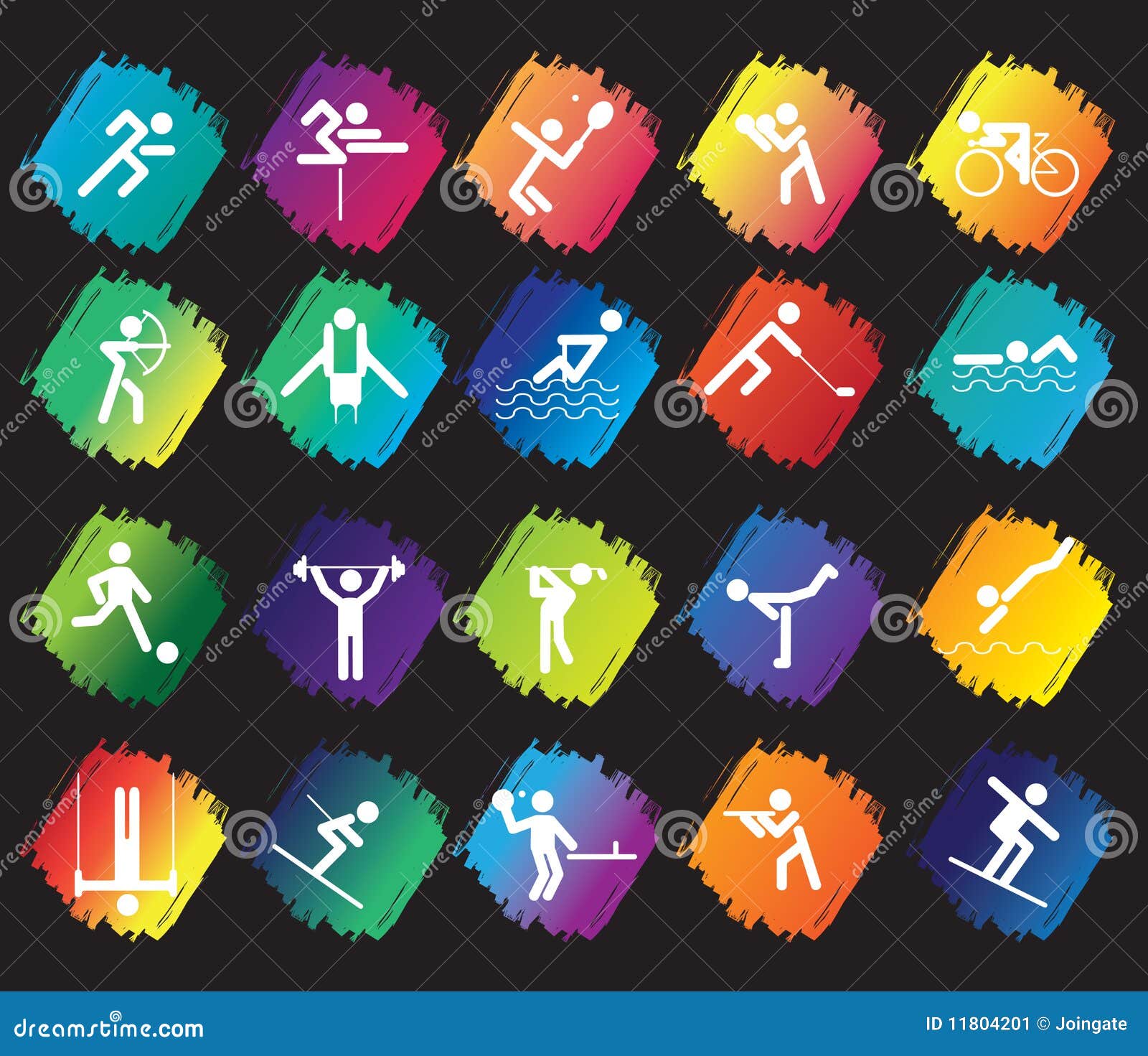 Sport icon set stock vector. Illustration of skating - 11804201