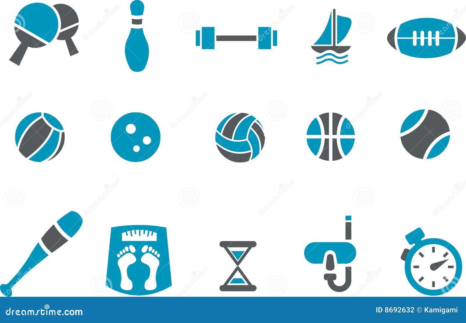 Sport Icon Set stock vector. Illustration of icon, healthy - 8692632