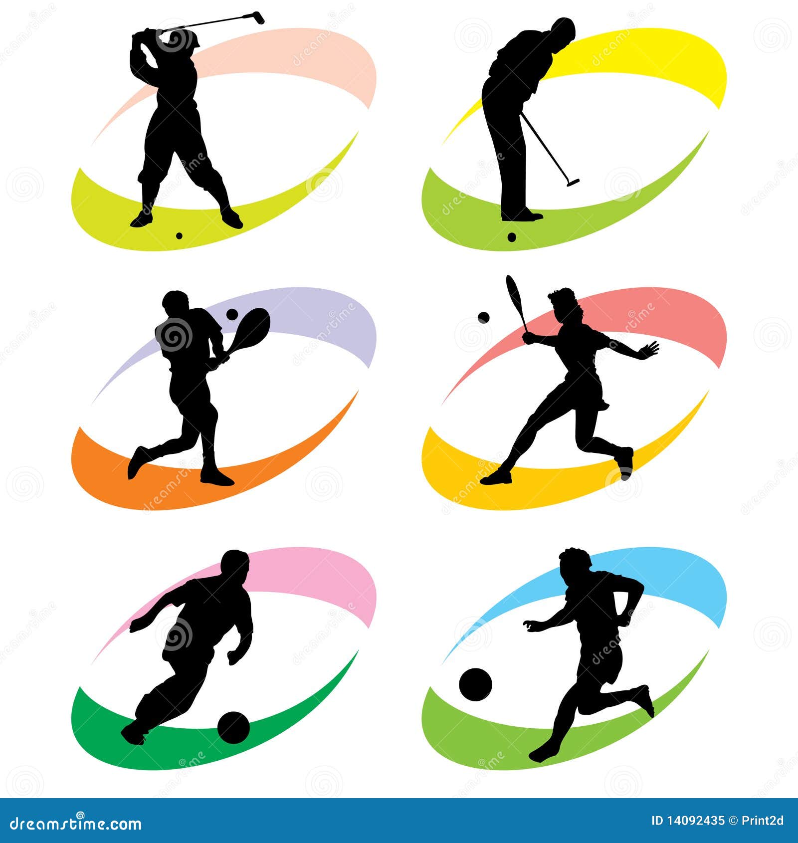 Sport icons stock vector. Illustration of soccer, racket - 14092435