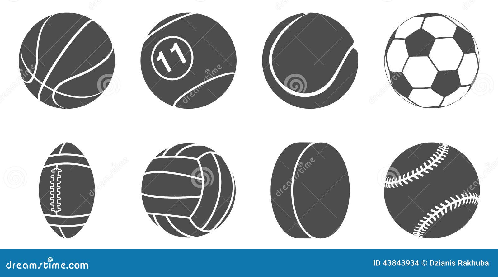 Sport items stock vector. Illustration of sphere, leisure - 43843934