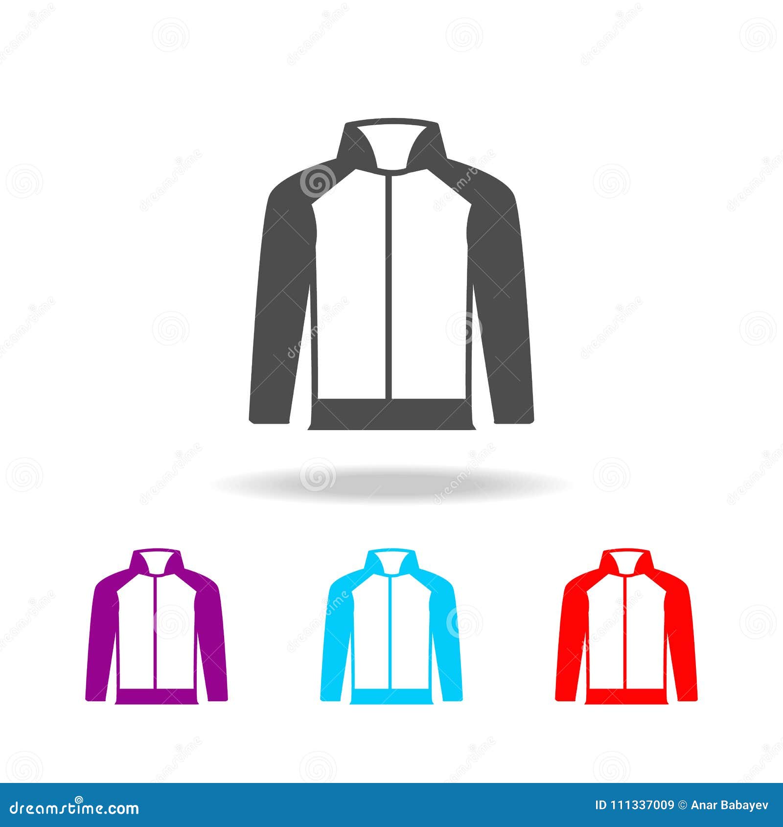 Sport Jacket Icon. Elements of Clothes in Multi Colored Icons for ...