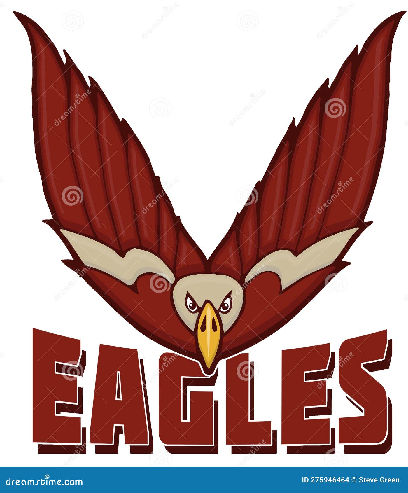 Sport logo for eagle team stock vector. Illustration of phrase - 275946464