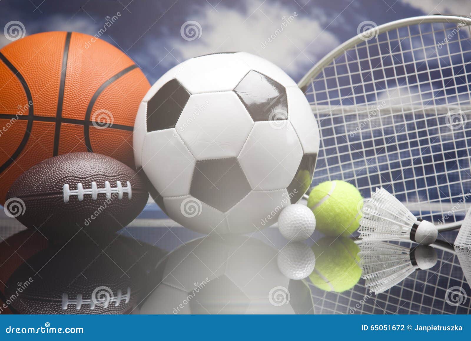 Sport, a Lot of Balls and Stuff Stock Photo - Image of golf, tennis ...
