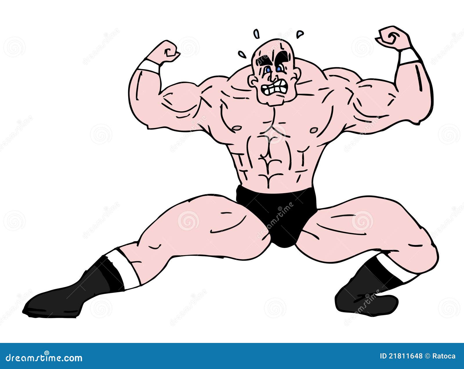 Sport man stock vector. Illustration of muscle, bodybuilder - 21811648