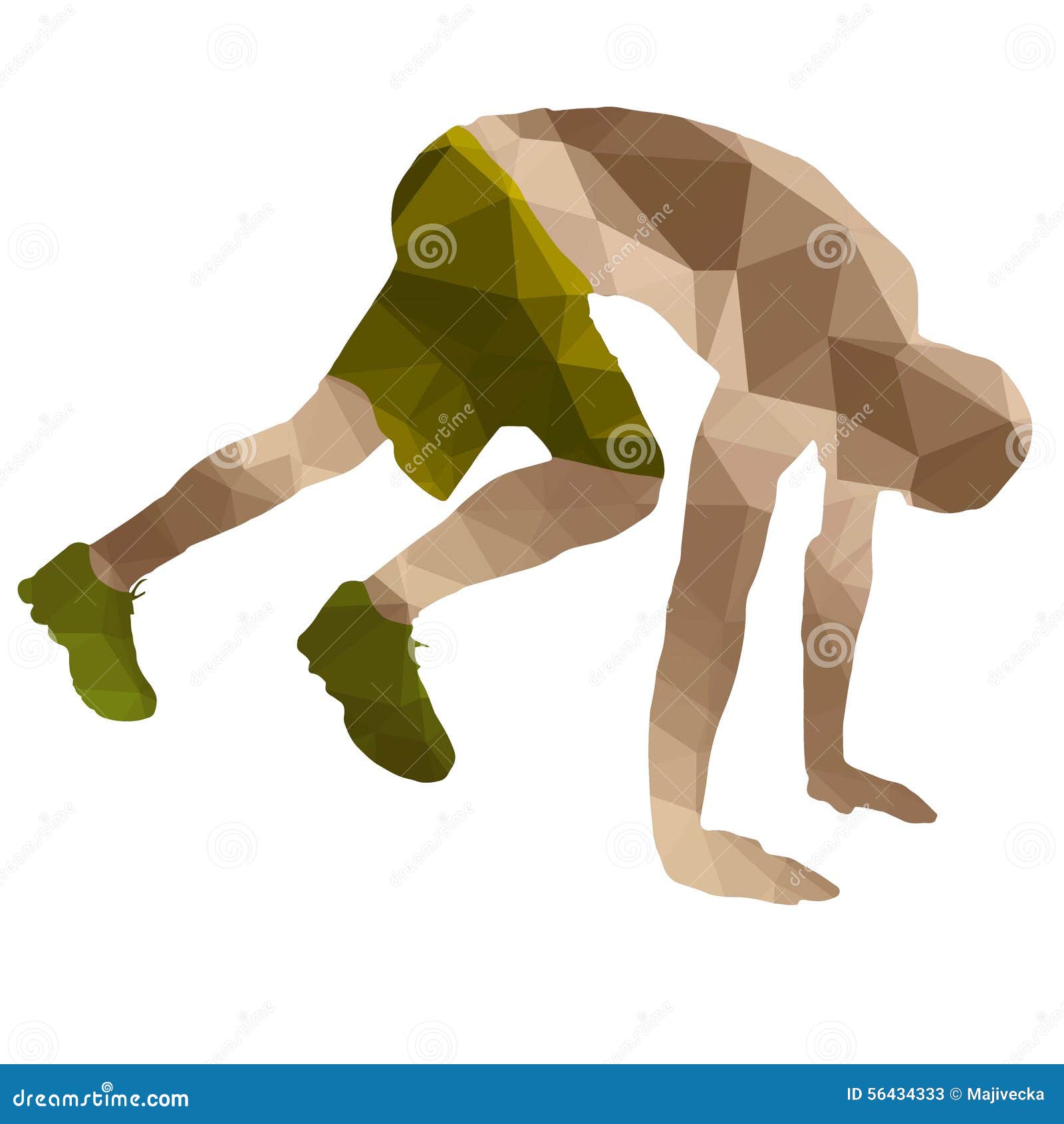 Sport man stock vector. Illustration of isolated, motion - 56434333