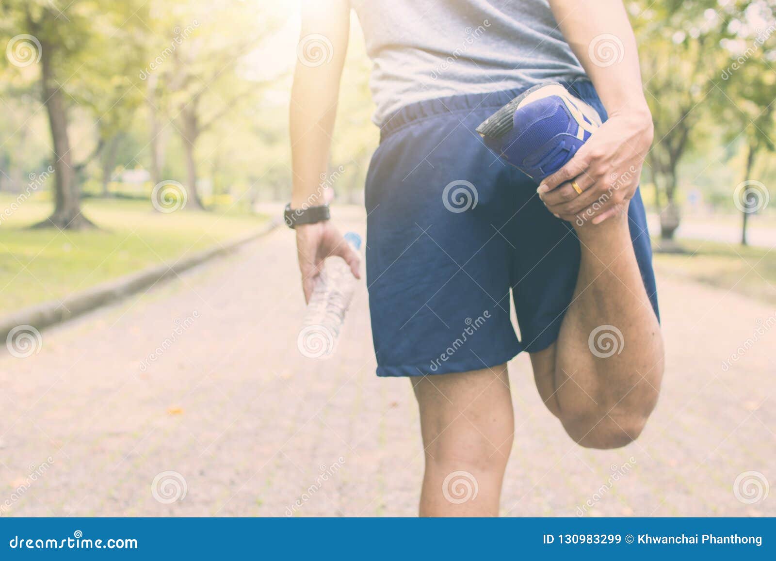 Sport Man Worm Up , Work Out and Running Exercise Concept Stock Image ...