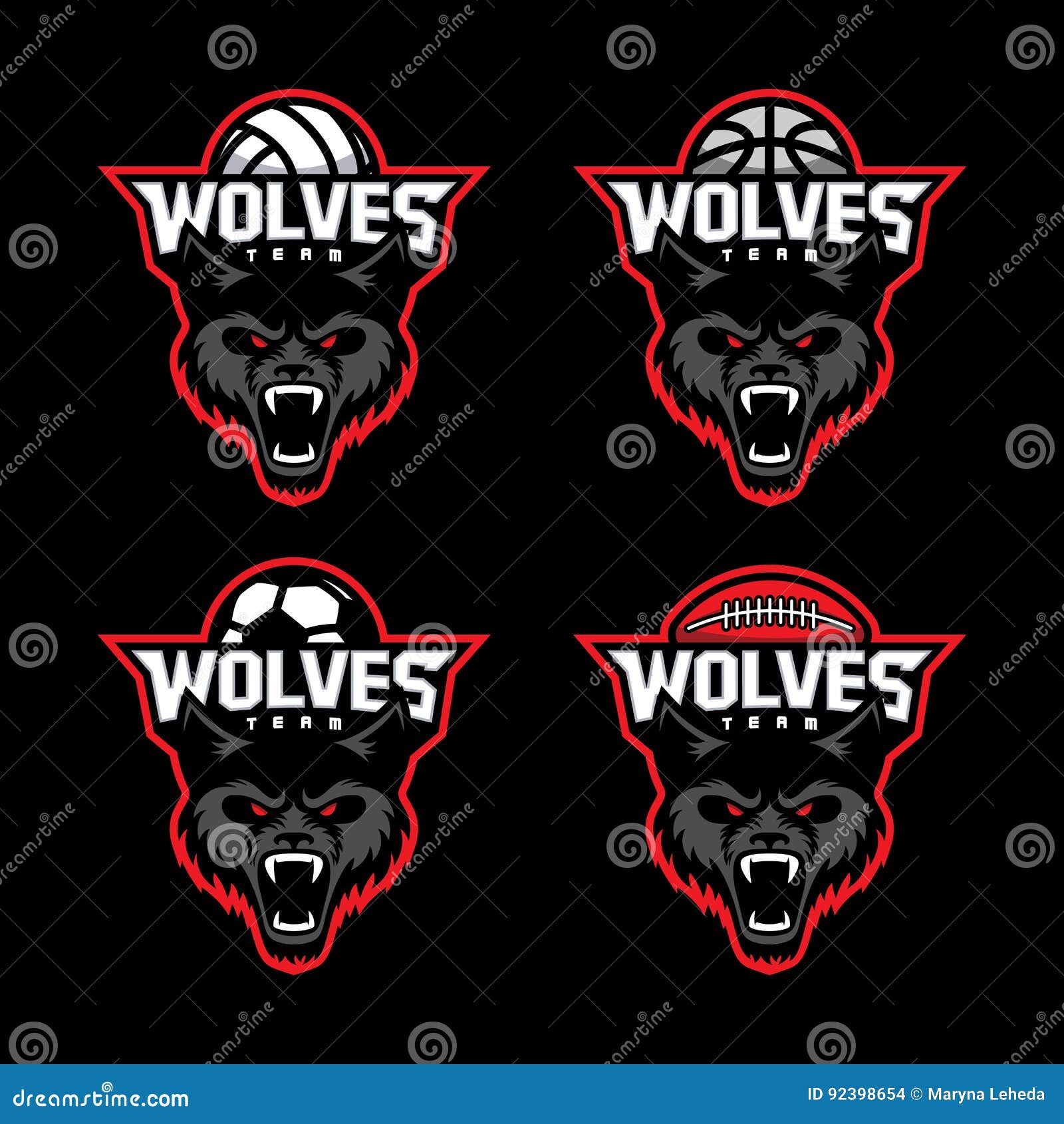 Sport mascot set stock vector. Illustration of basketball - 92398654