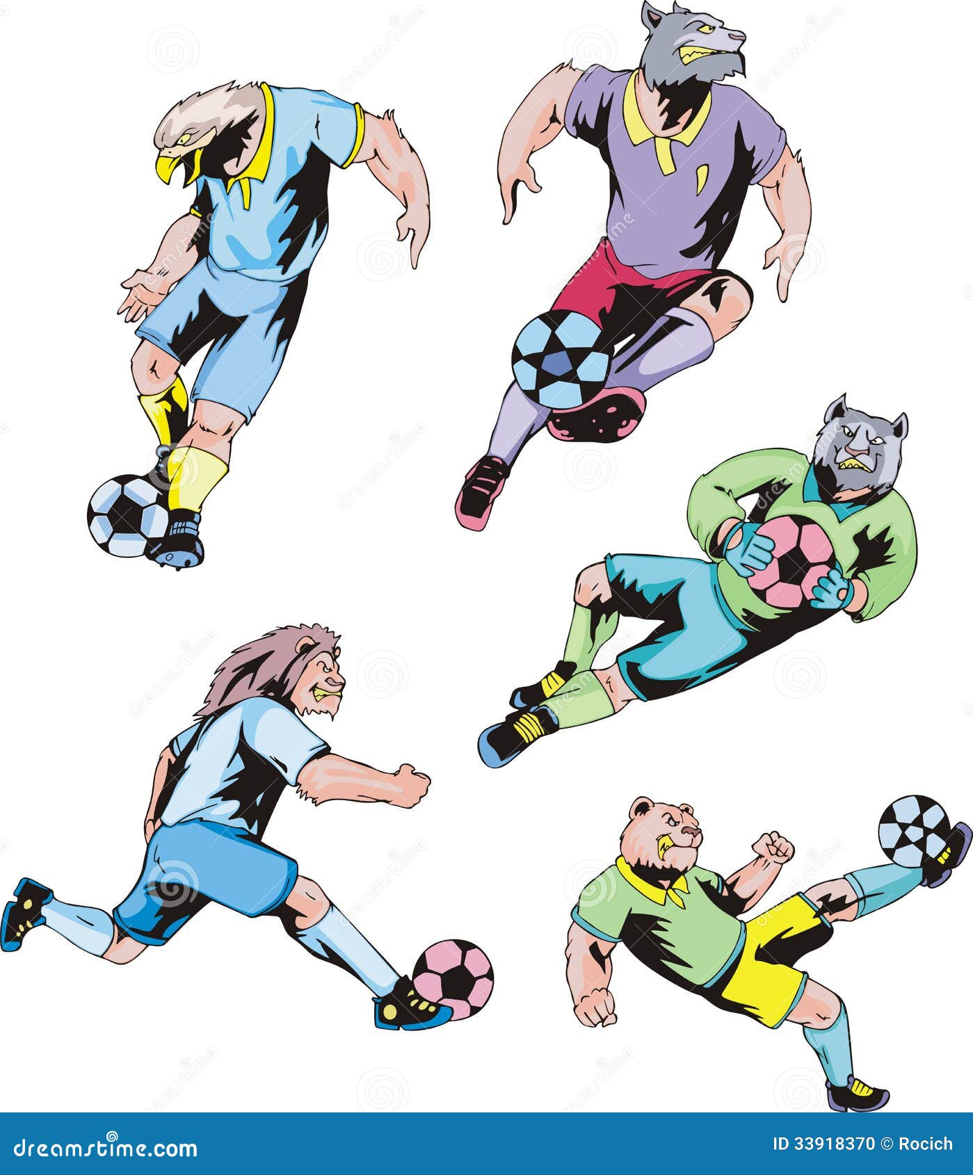 Sport Mascots - Soccer Vector Illustration | CartoonDealer.com #33918370