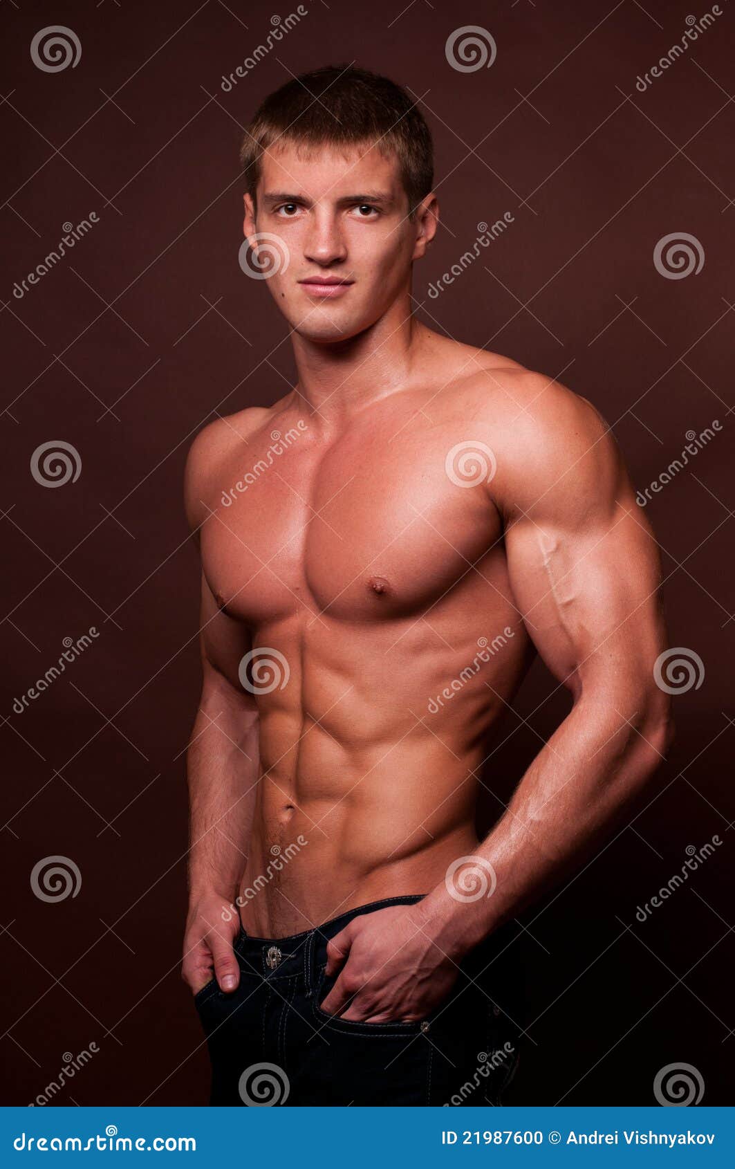 Sport model stock photo. Image of pack, young, exercise - 21987600