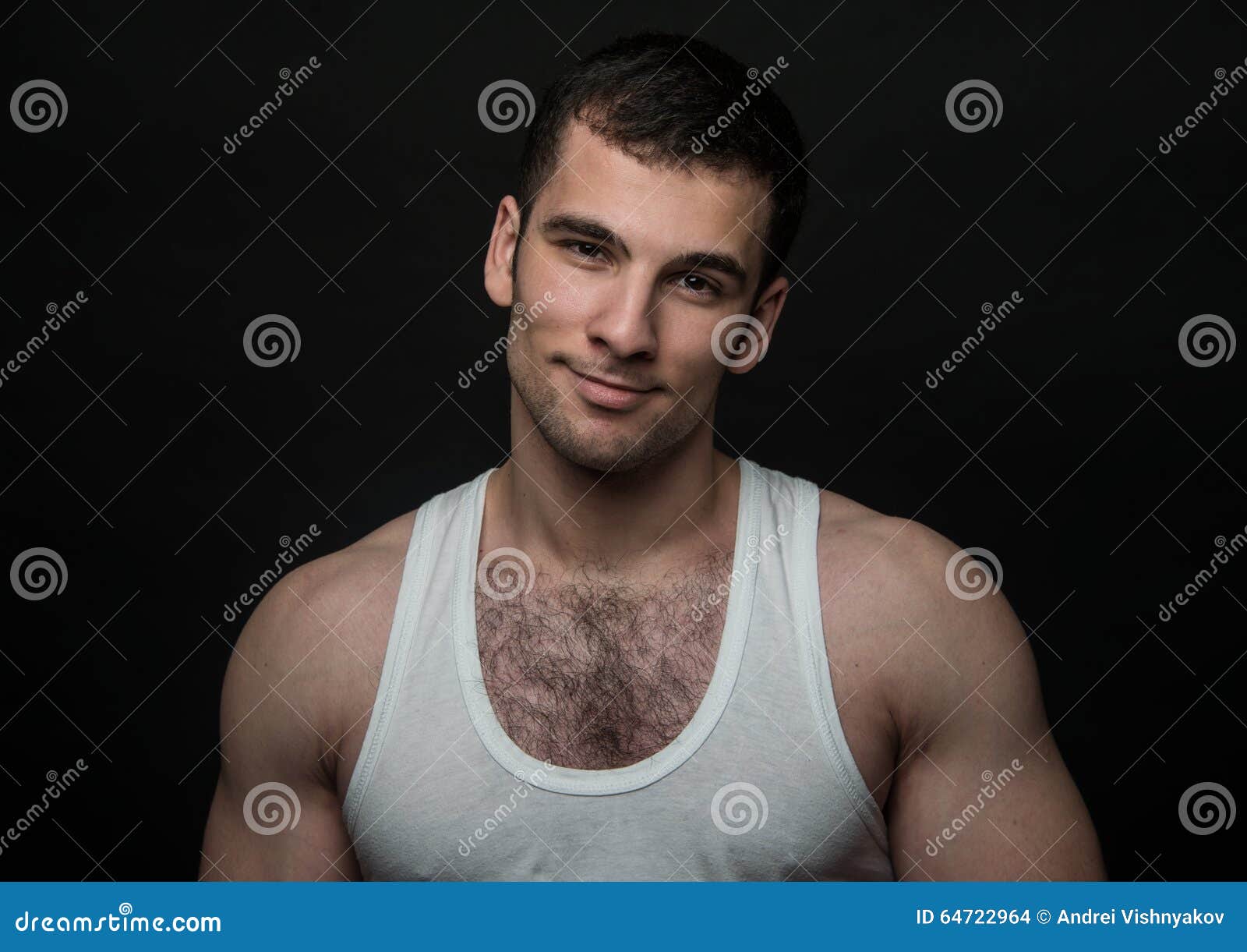 Sport model stock photo. Image of caucasian, pectoral - 64722964