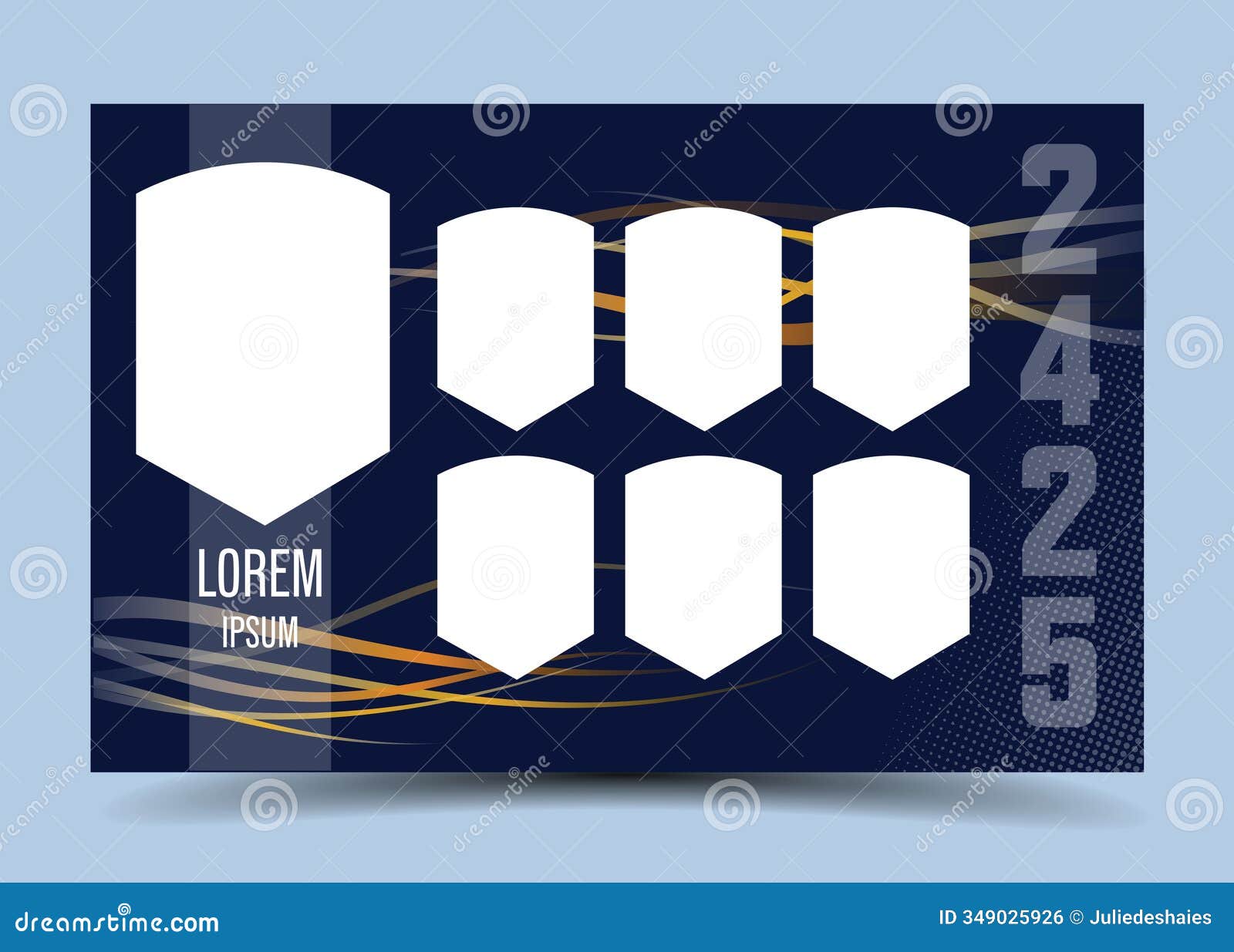 Sport Dynamic Collage Photo Frame Banner with Text and Shield Frame for ...