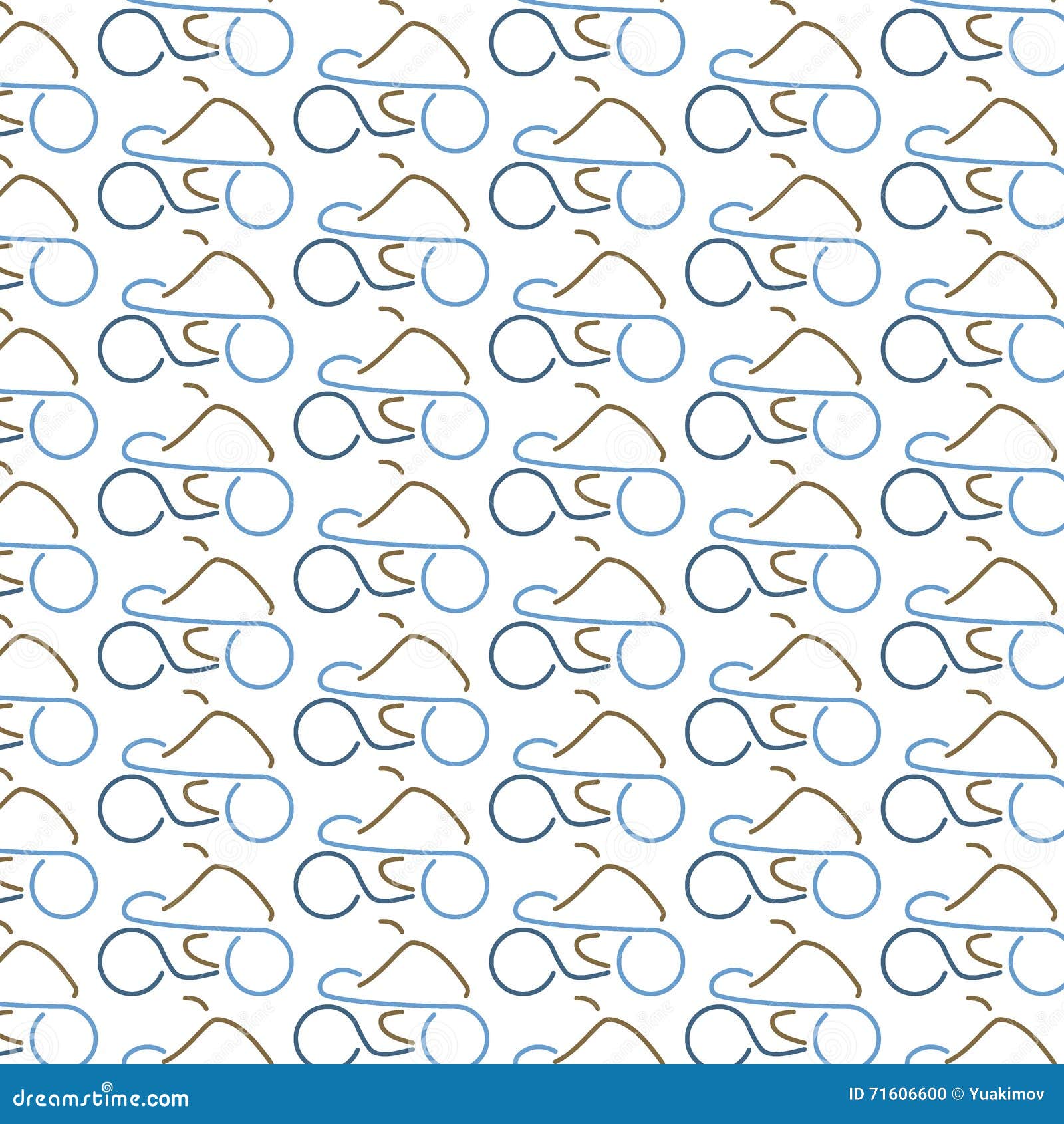 Sport Motorcycle with Rider Seamless Pattern Stock Vector ...