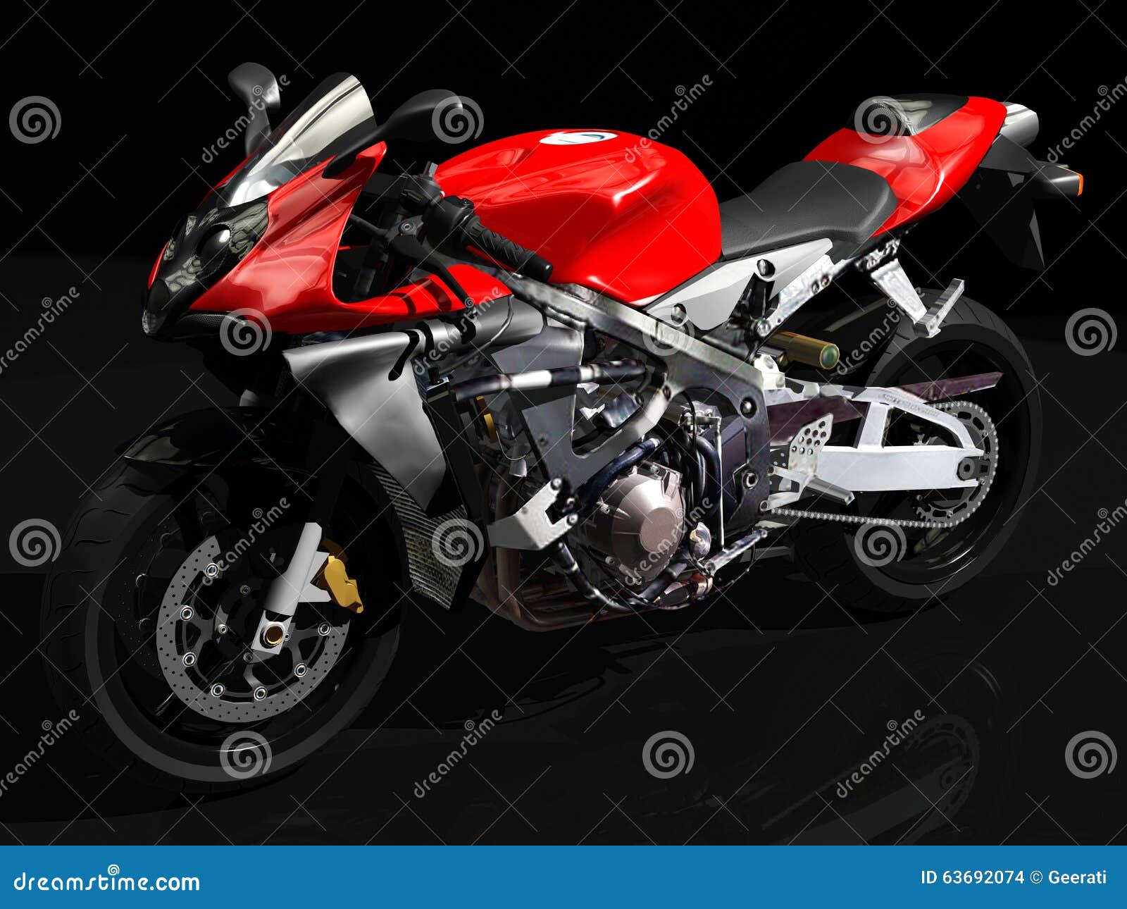 Sport motorcycle side view stock photo. Image of mechanical - 63692074