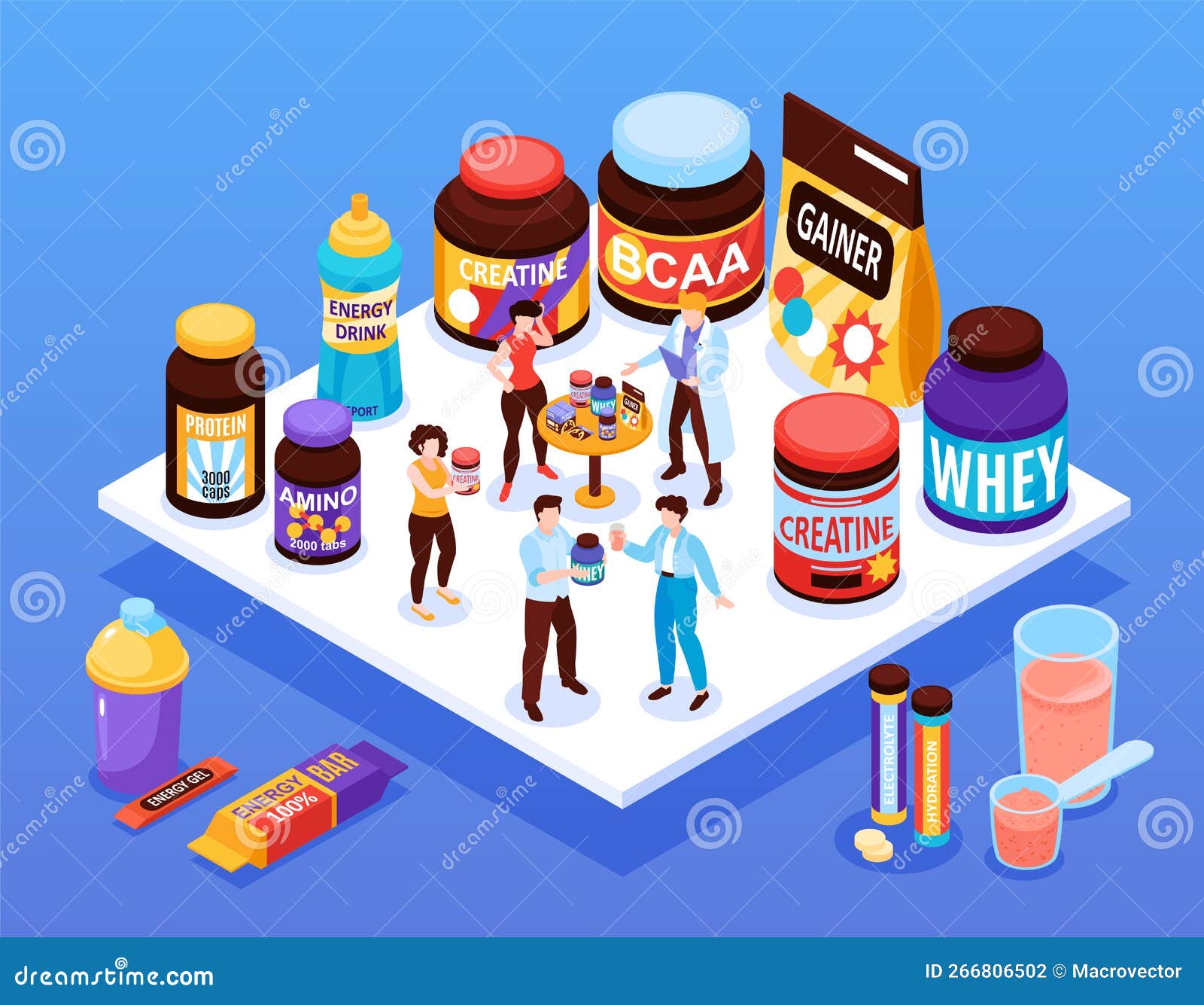 Nutrition Concept For Healthy Food. Assortment Of Healthy Nutrition ...