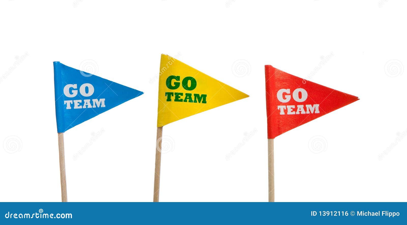 Go Team Pennant Clipart