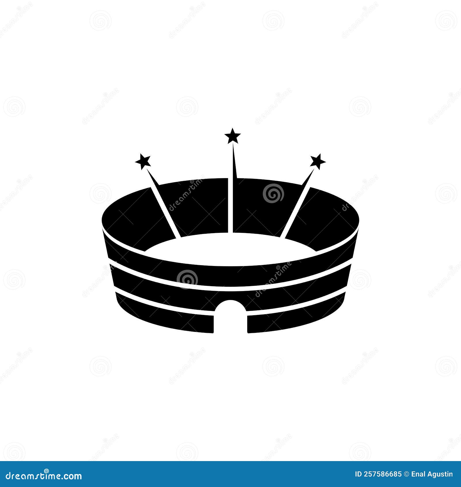 Sport and Performance Stadium Logo Design Stock Vector - Illustration ...