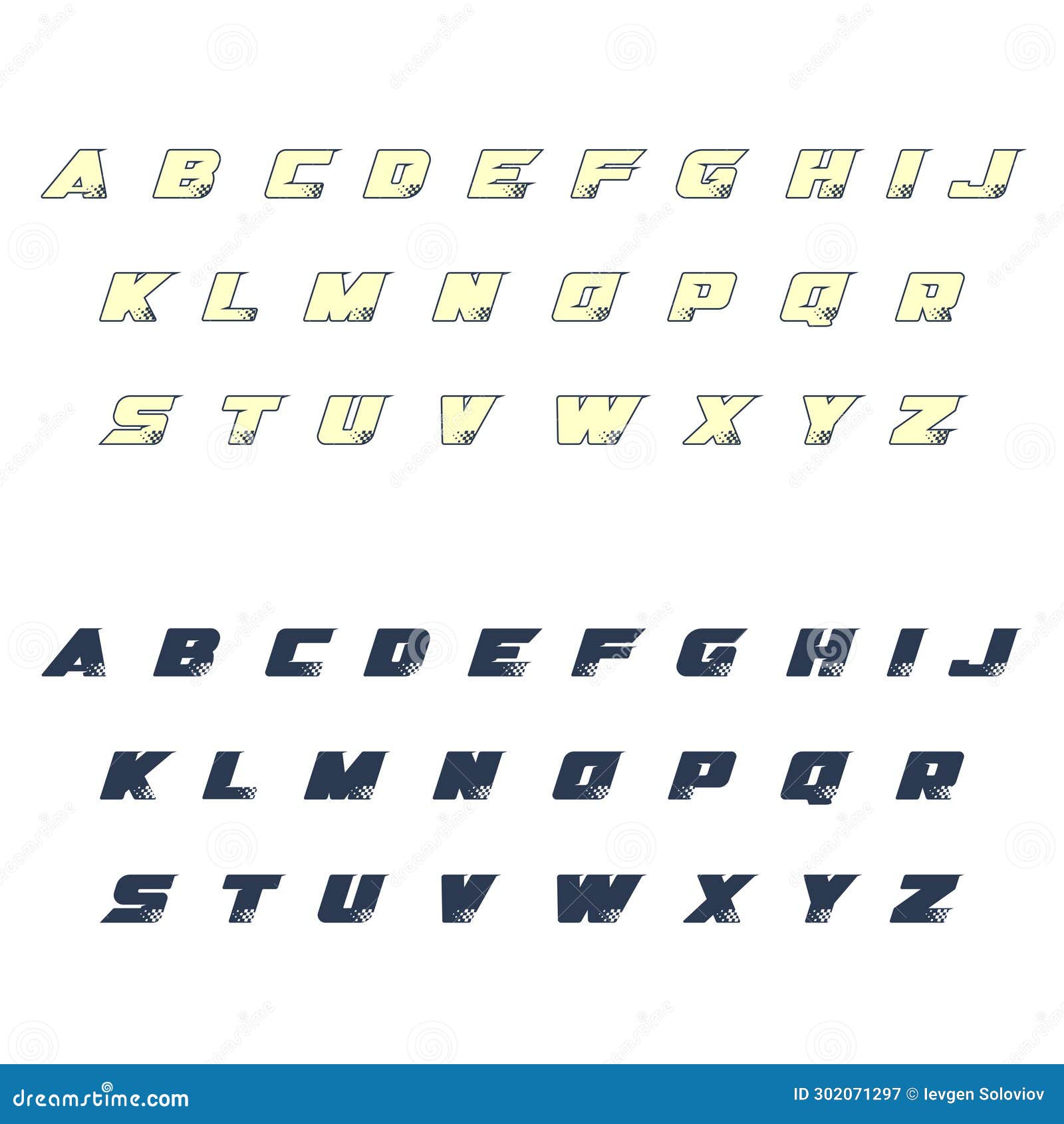 Sport Race Alphabet Checkered Set Stock Vector - Illustration of letter ...