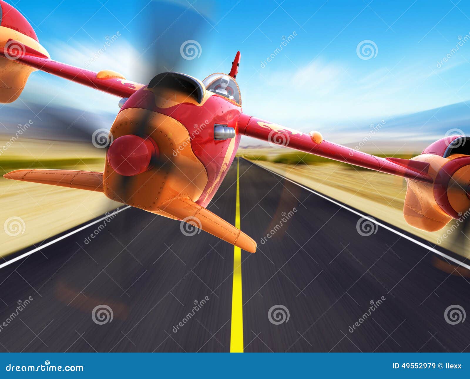 Sport racing aircraft stock illustration. Illustration of blurred ...