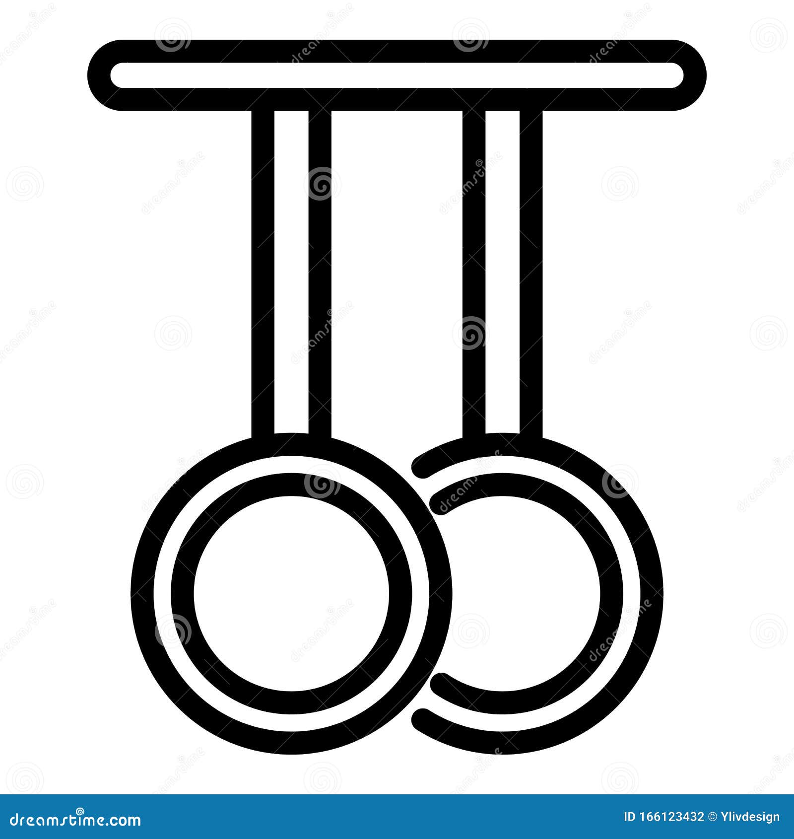 Ropes And Rings Cartoon Vector | CartoonDealer.com #53868551