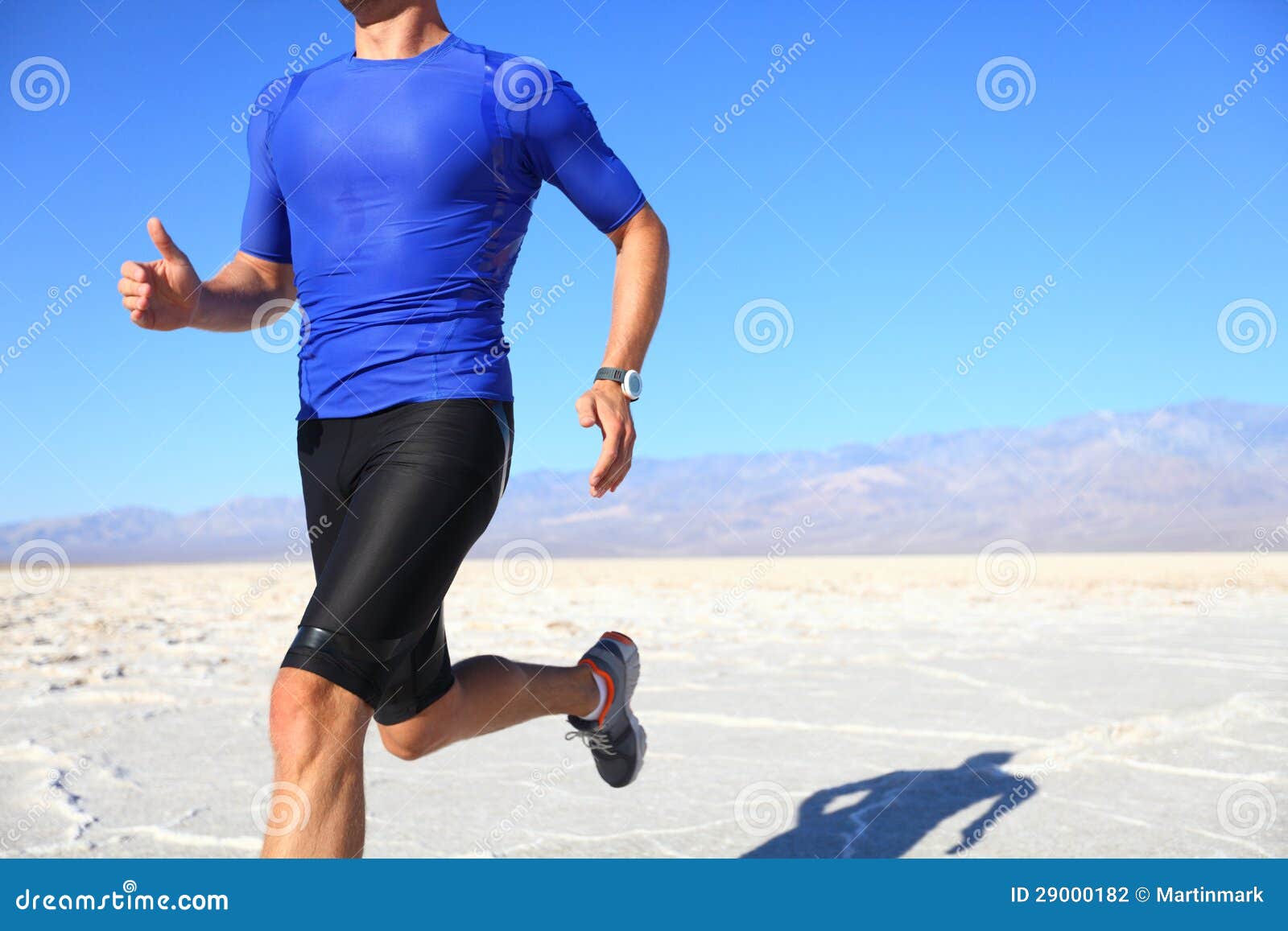 Sport - Runner Running in Desert Stock Photo - Image of jogger ...
