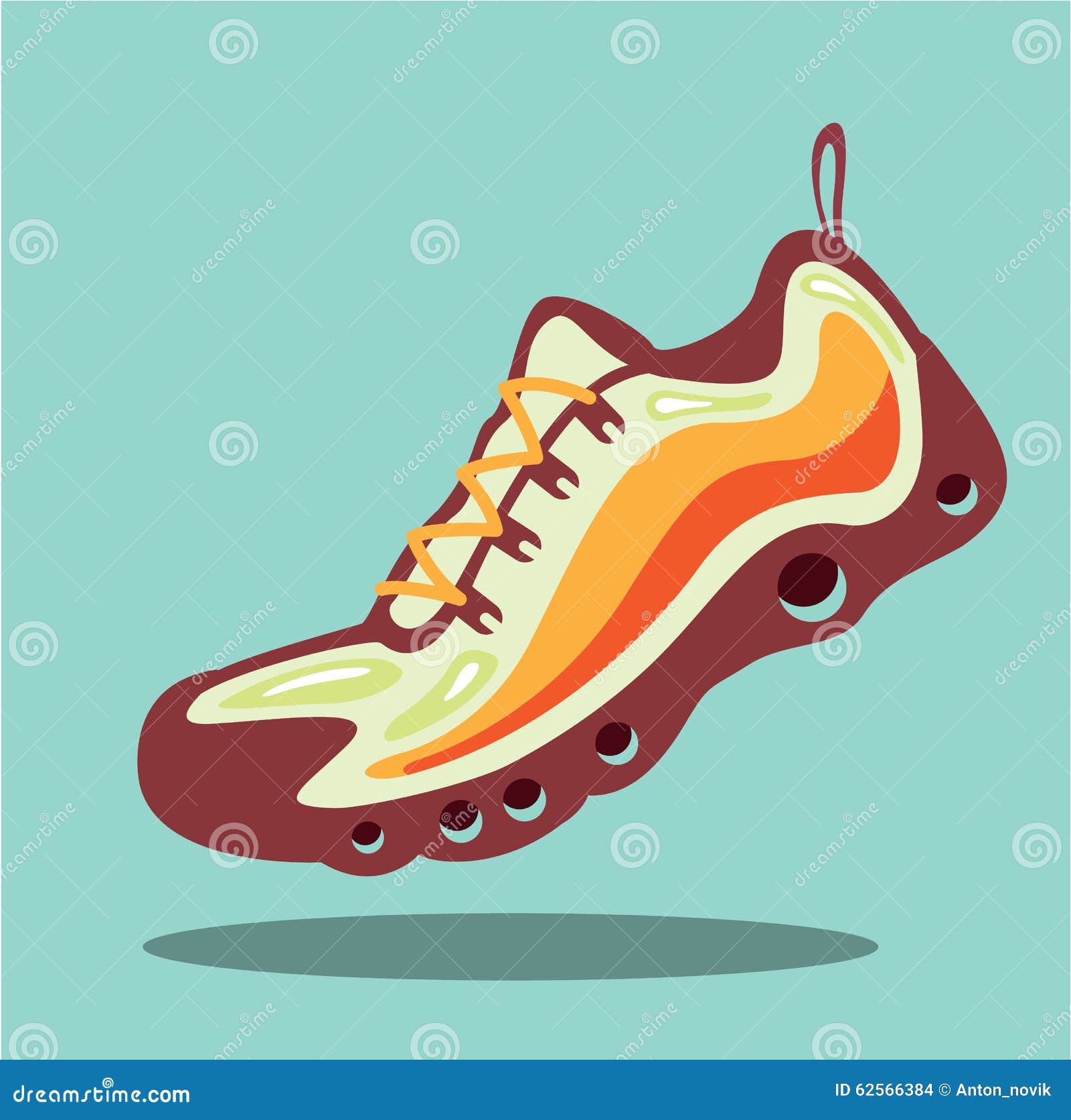 Sport Running Shoe Vector stock vector. Illustration of shoe - 62566384