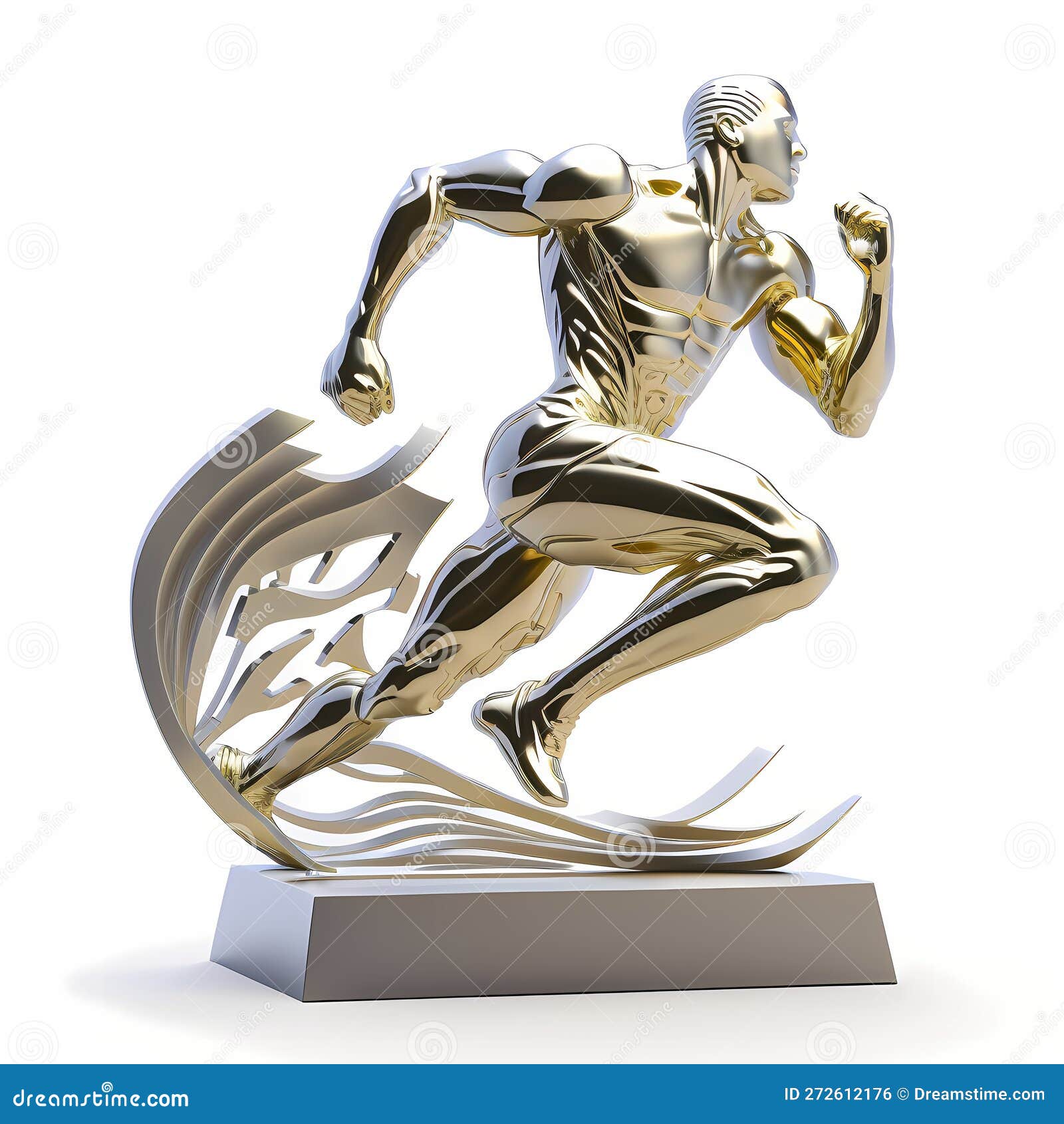Sport Running Trophy. Generative AI Stock Illustration - Illustration ...