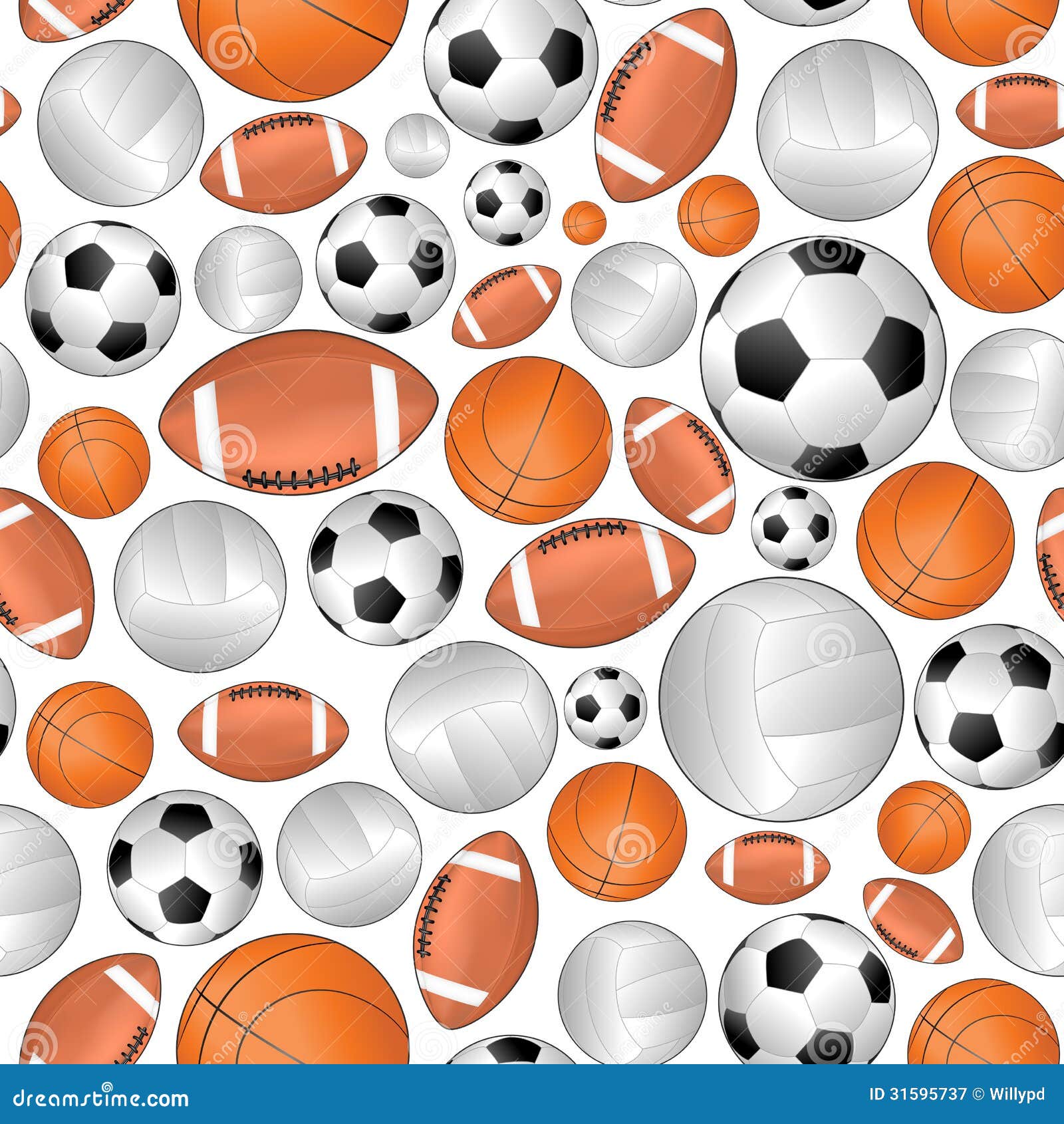 Sport seamless pattern stock vector. Illustration of soccer - 31595737