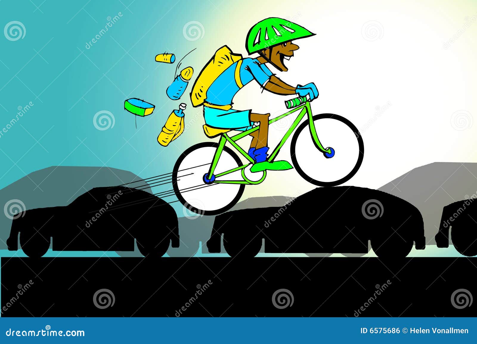 Cars Air Pollution. Polluted Air Environment At City, Vehicle Traffic ...